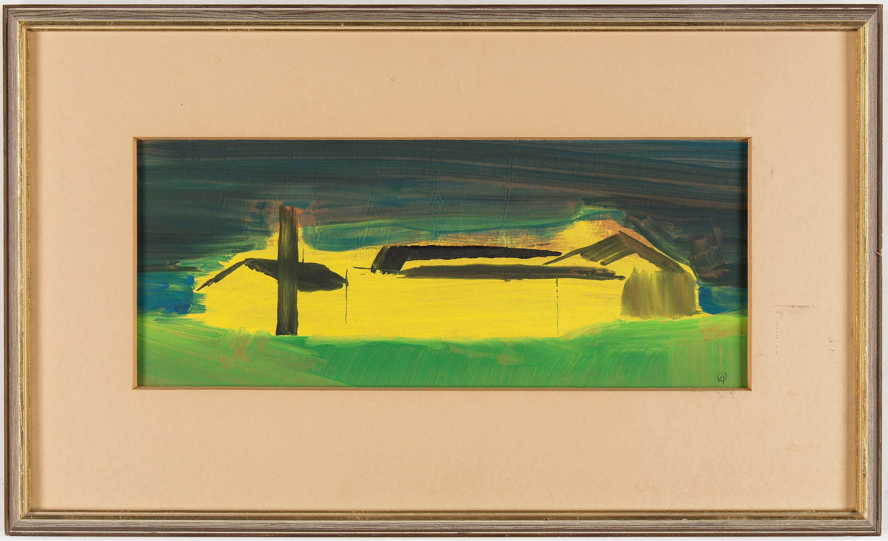 ARNE OLSSON, oil on panel, signed with a monogram. - Bukowskis