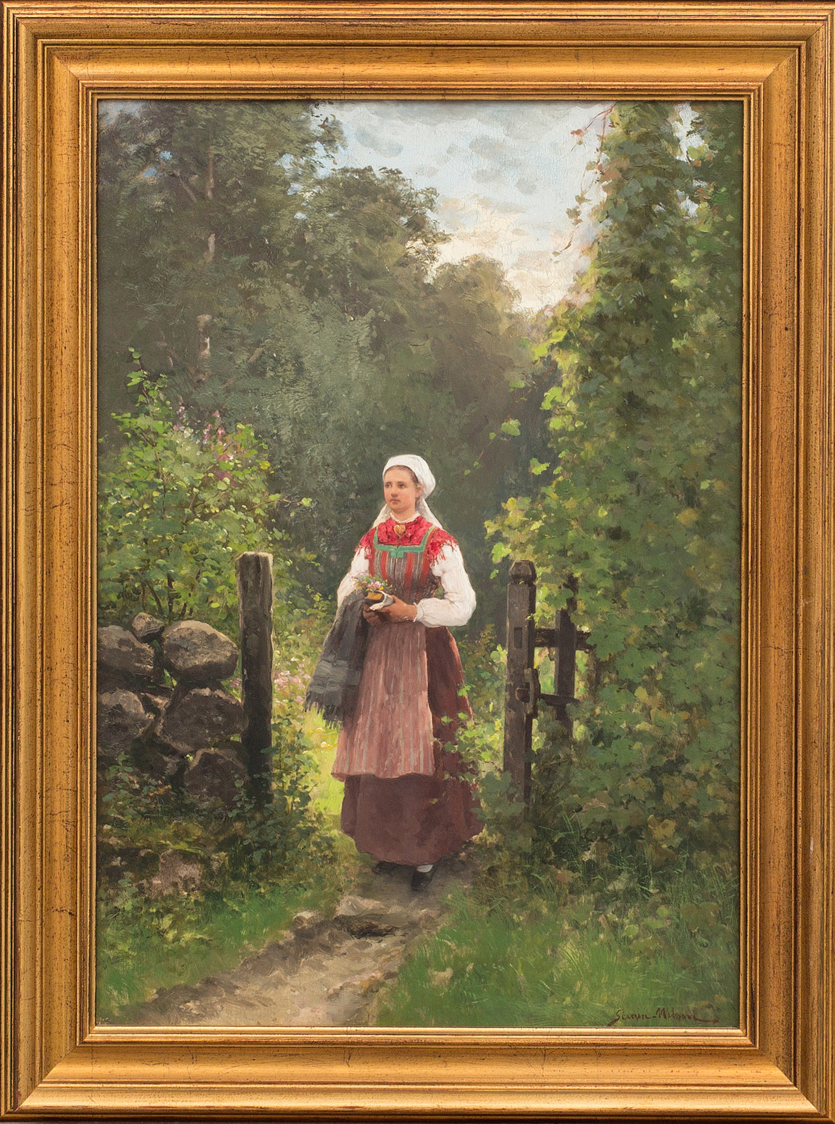 SEVERIN NILSON, oil on panel. - Bukowskis