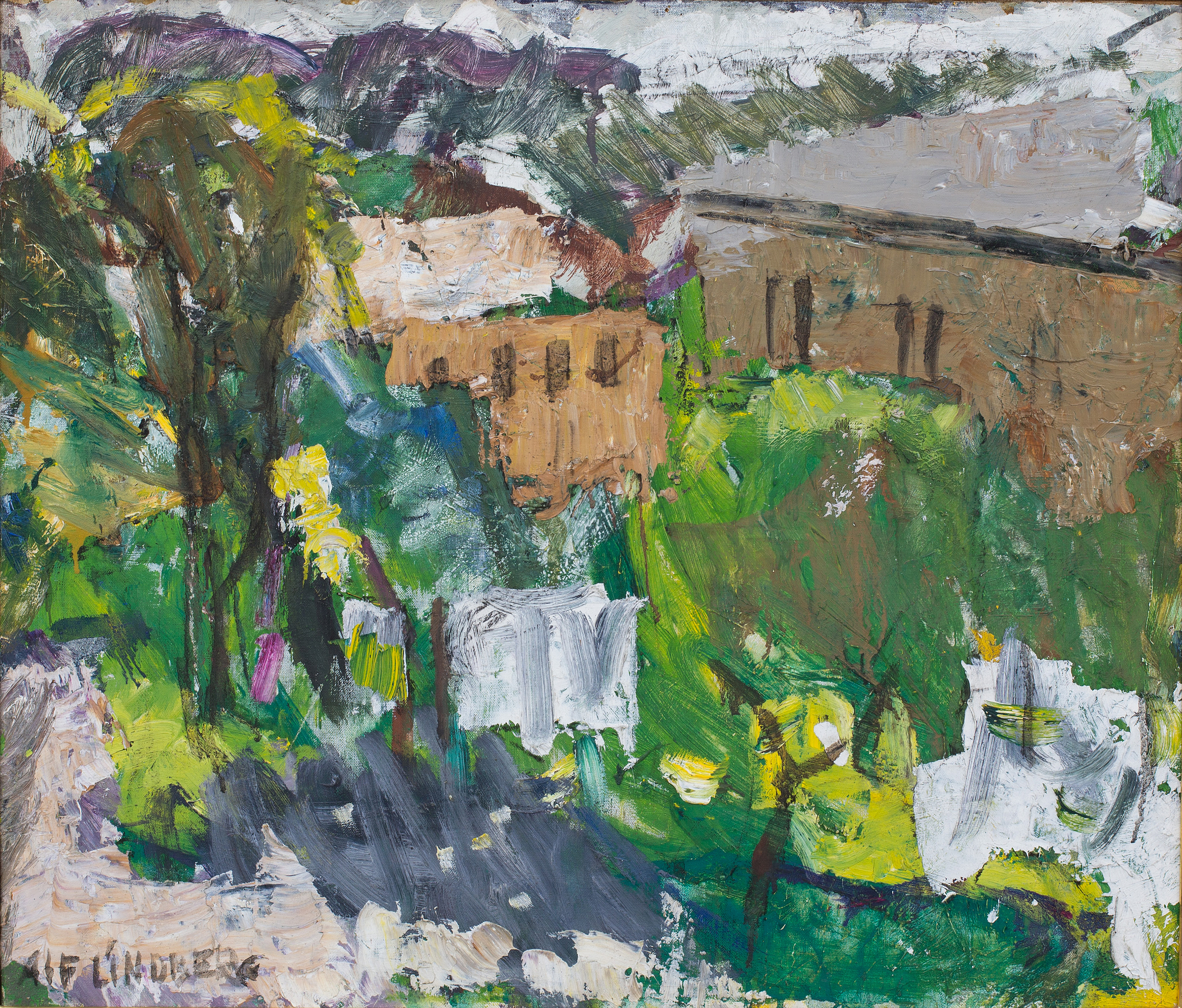 ALF LINDBERG, oil on canvas signed. - Bukowskis