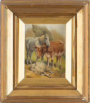 WILLIAM WEEKES, tillskriven, olja på pannå. Monogramsignerad. - Bukowskis