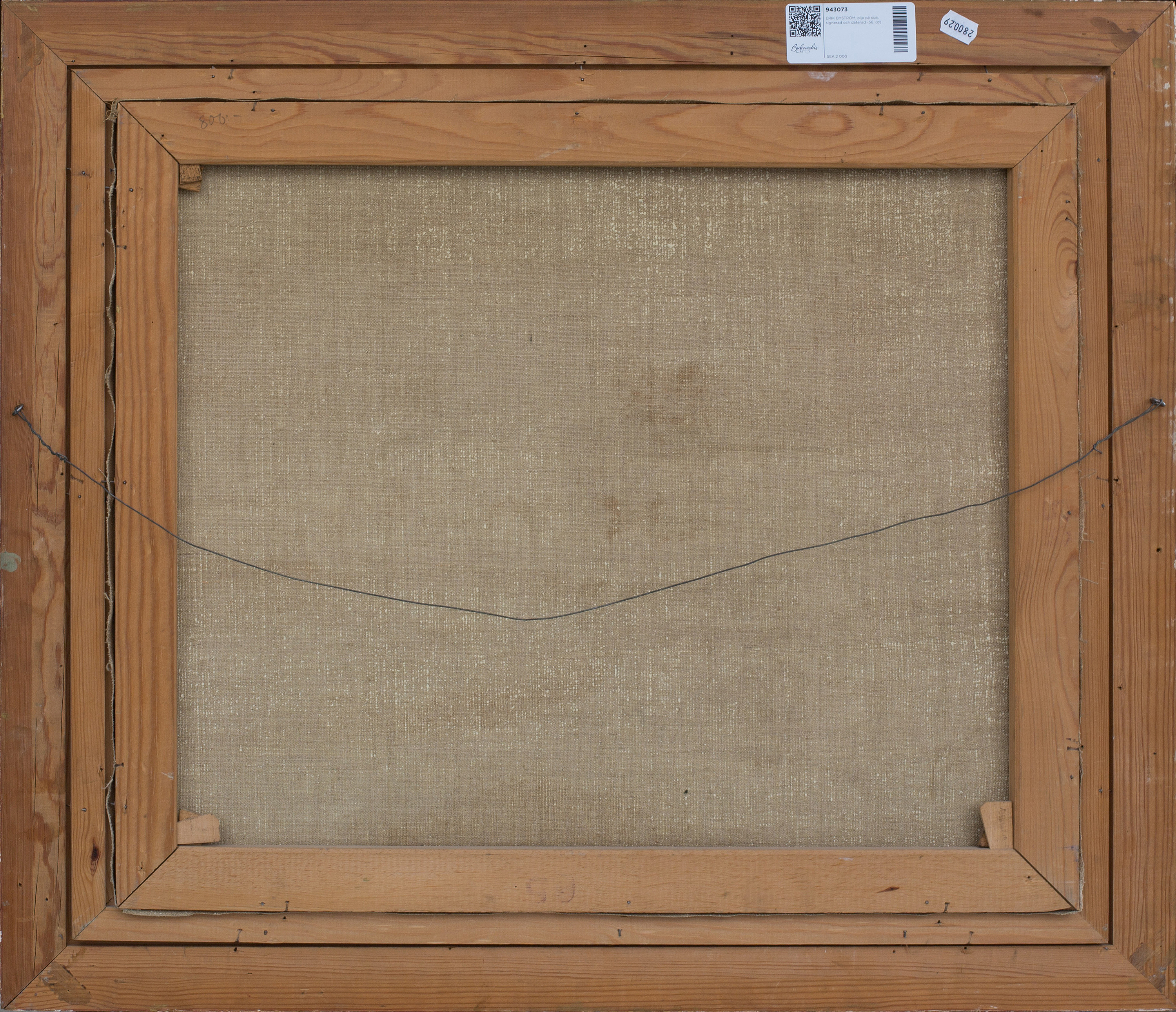 ERIK BYSTRÖM, olja på duk, signerad och daterad -56. - Bukowskis