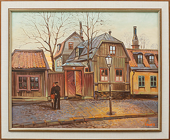 TOMAS MANDEL, oil on canvas, signed and dated -73. - Bukowskis