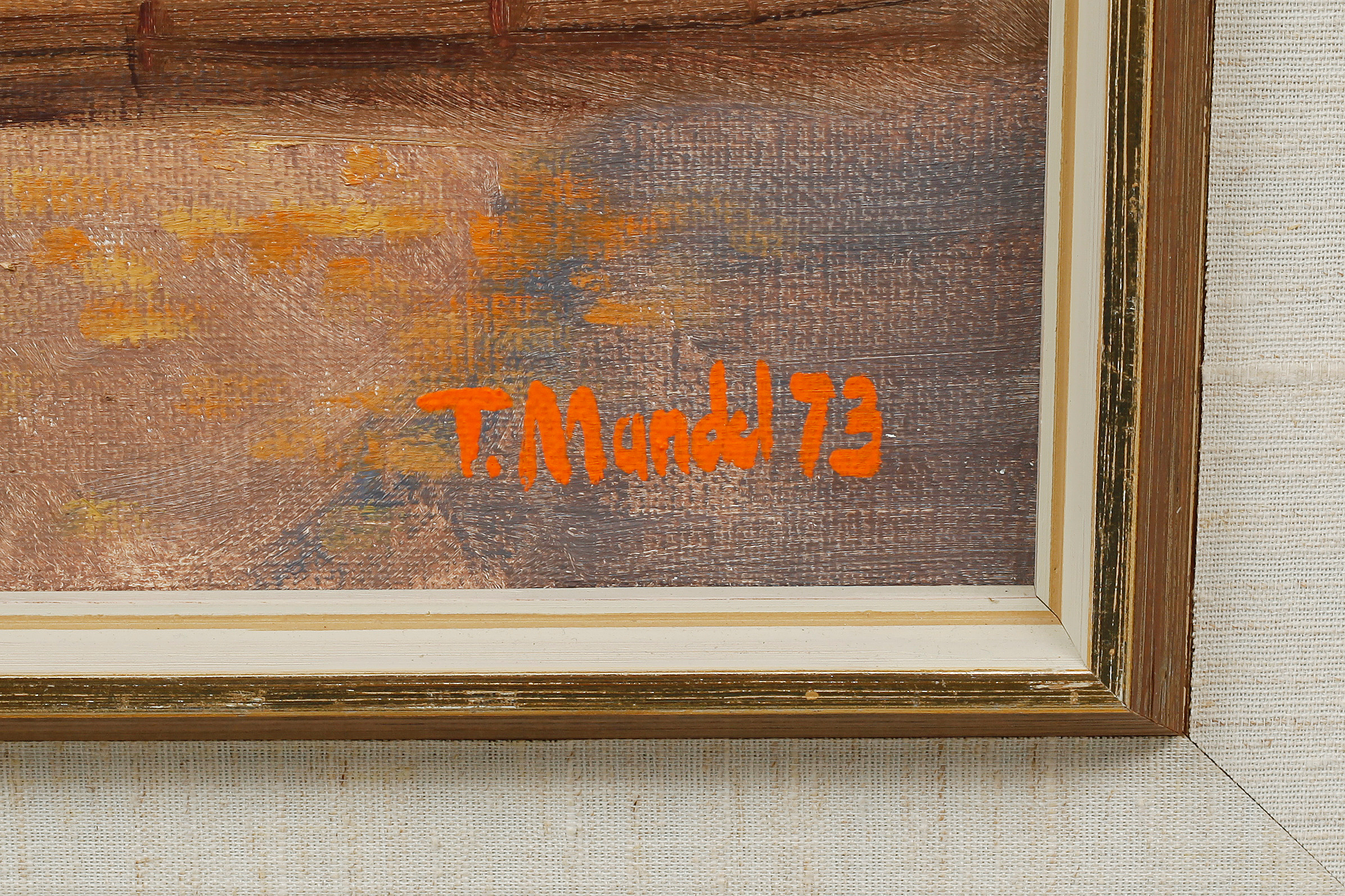 TOMAS MANDEL, oil on canvas, signed and dated -73. - Bukowskis