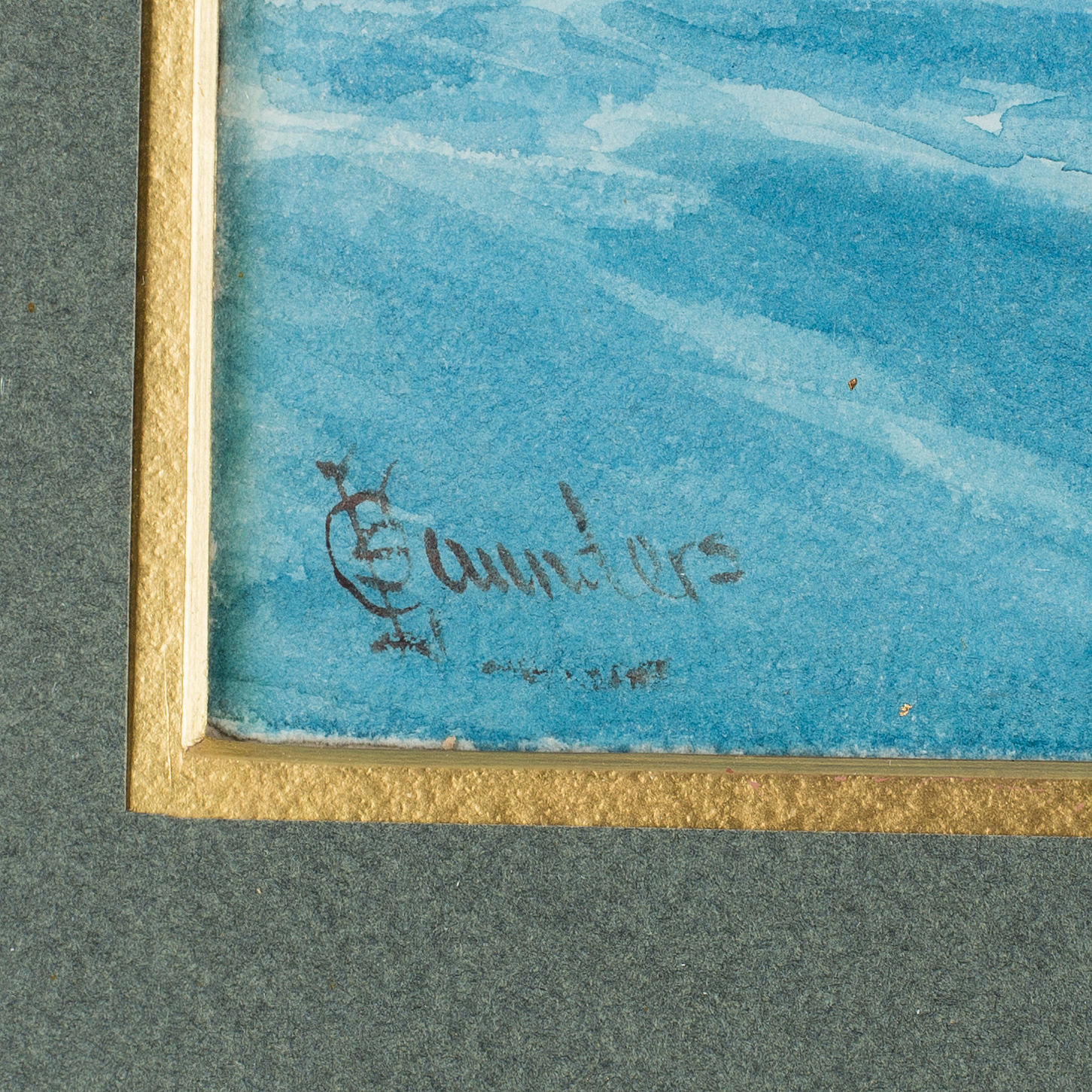 CHARLES L SAUNDERS, watercolour, signed CLSaunders with monogram ...