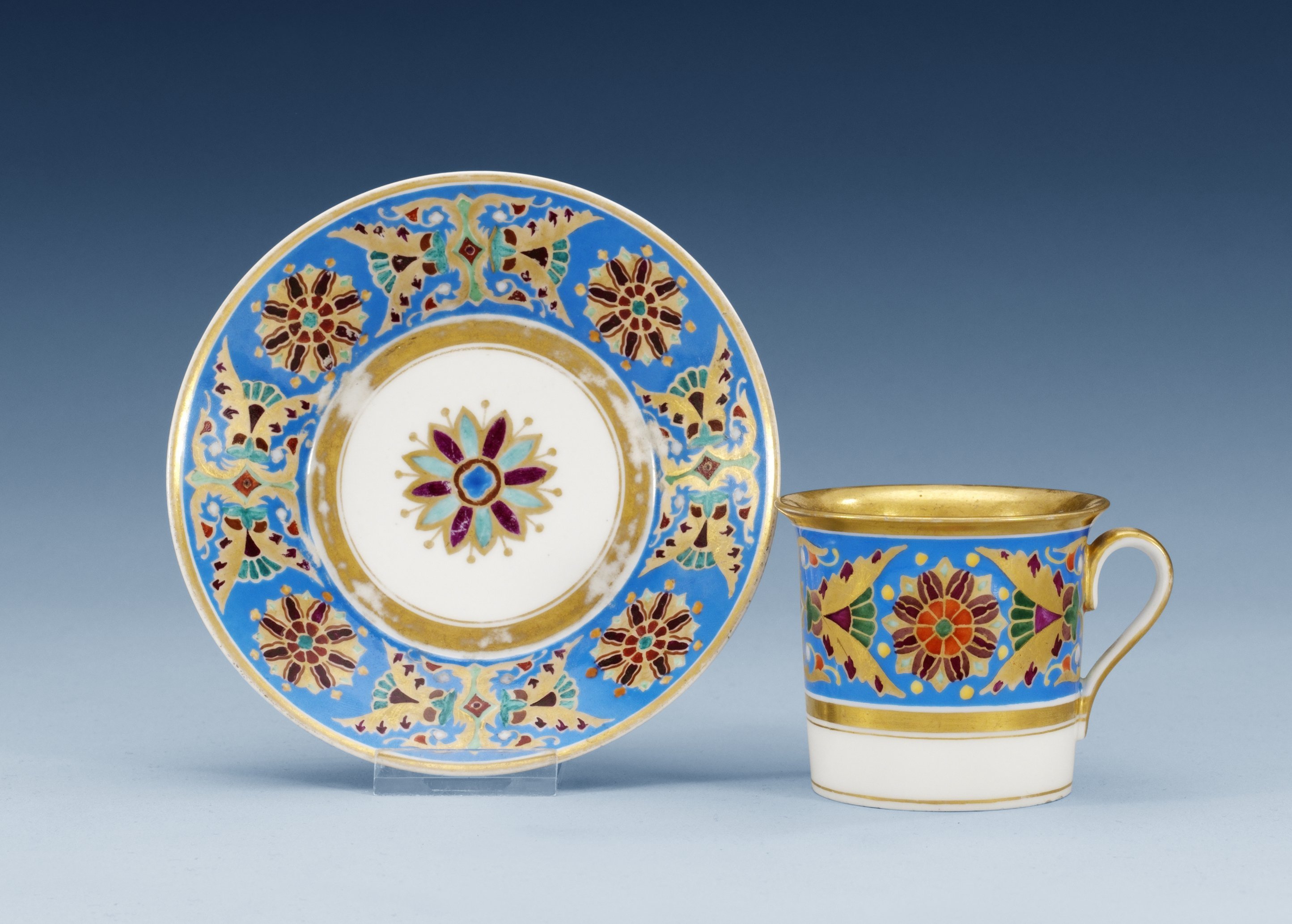 An additional cup with saucer from the Gothic service, Imperial ...