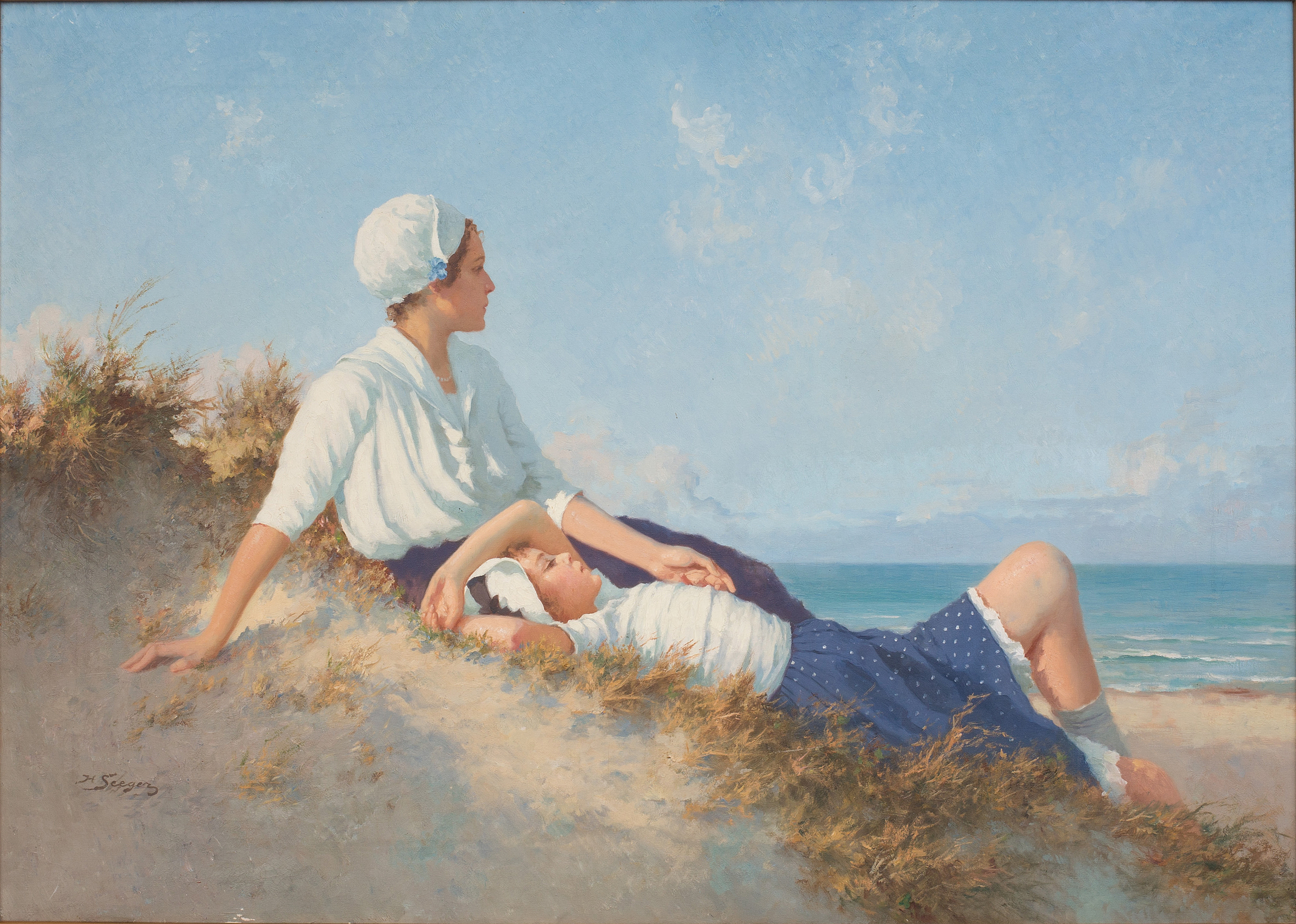 HERMANN SEEGER, oil on canvas signed. - Bukowskis