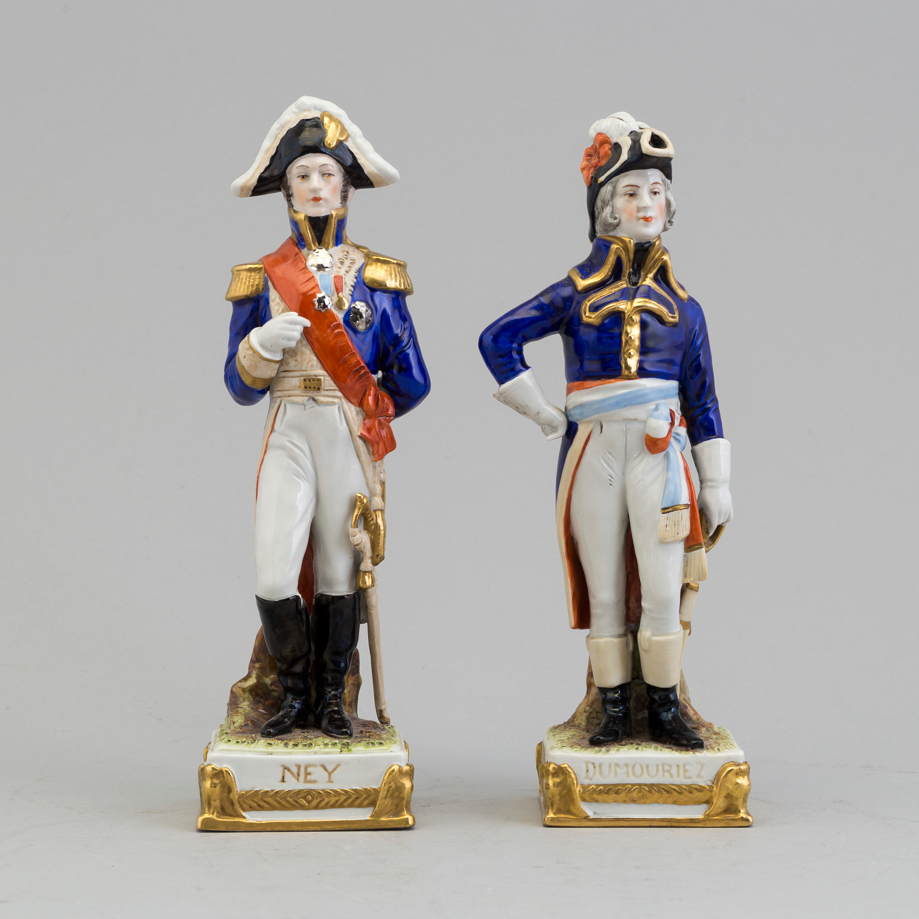 Porcelain Figurines of Marshal Michel Ney and General Charles Dumoriez ...