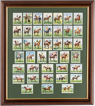 c. 1920/30s horse-racing cards, 50 + 40 lots. - Bukowskis