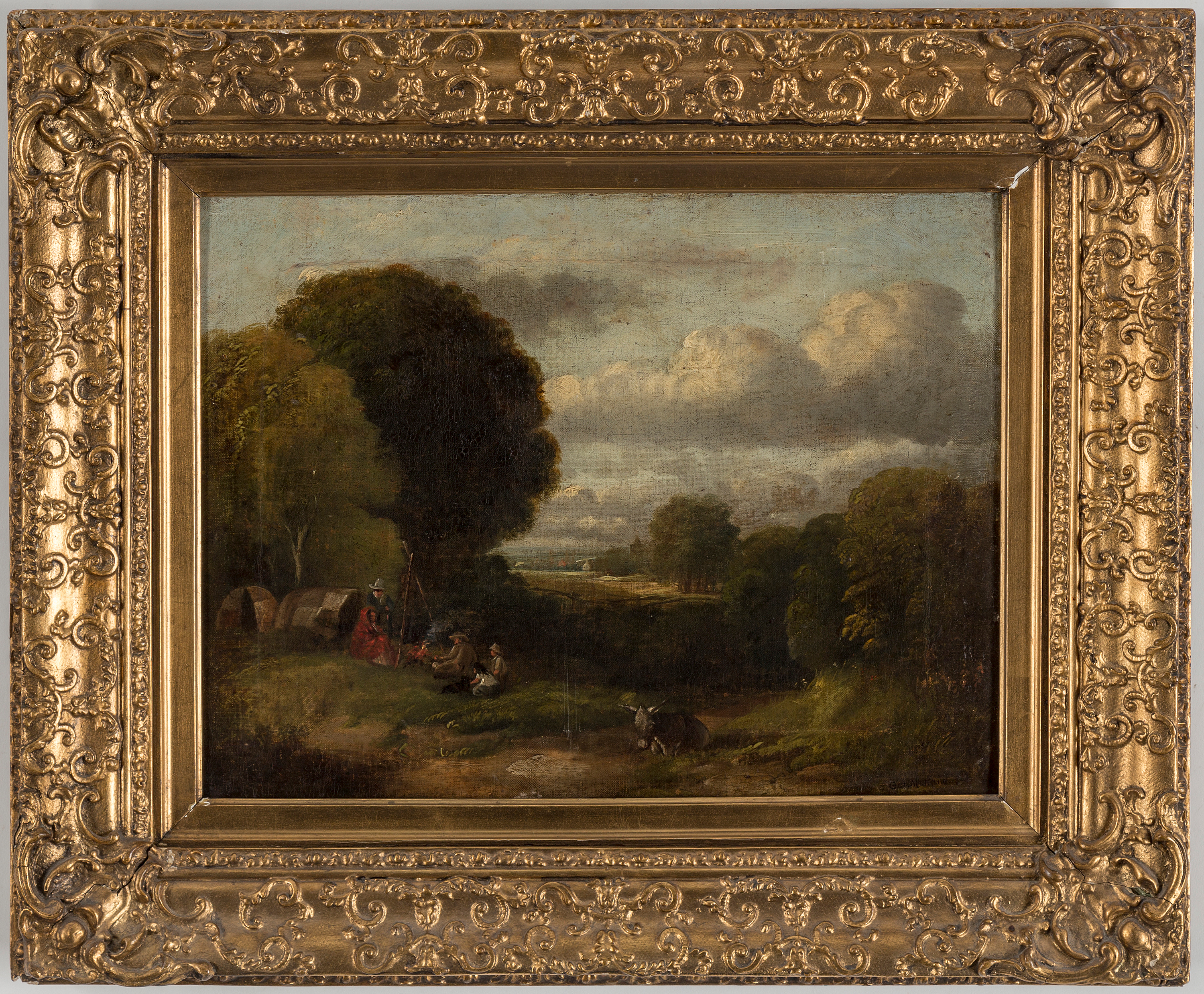 GEORGE MORLAND, in the manner of, oil on canvas, unsigned. - Bukowskis