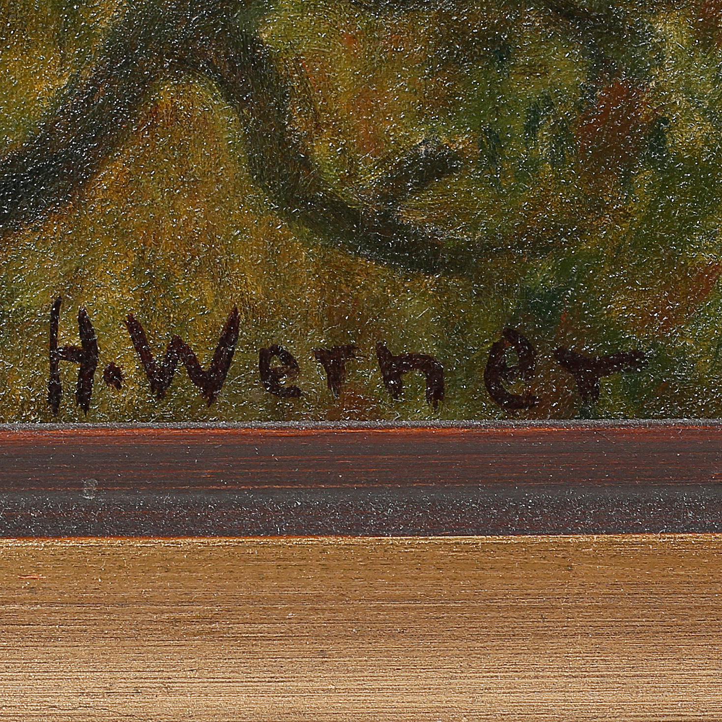 HILDING WERNER, oil on canvas, signed H Werner. - Bukowskis