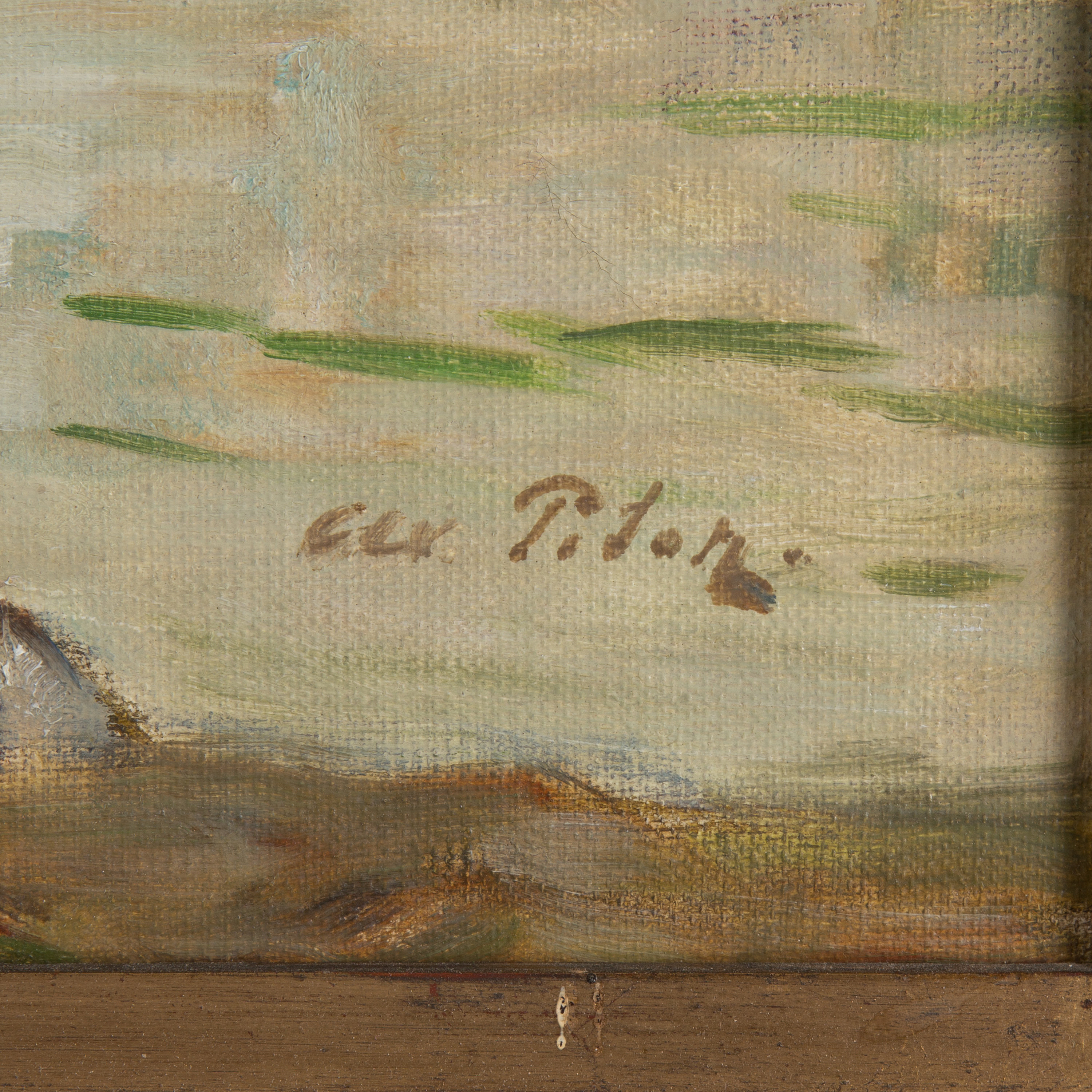 AXEL PETER, oil on canvas, signed. - Bukowskis