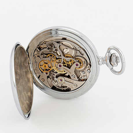 MINERVA, pocket watch, chronograph, 51 mm, - Bukowskis
