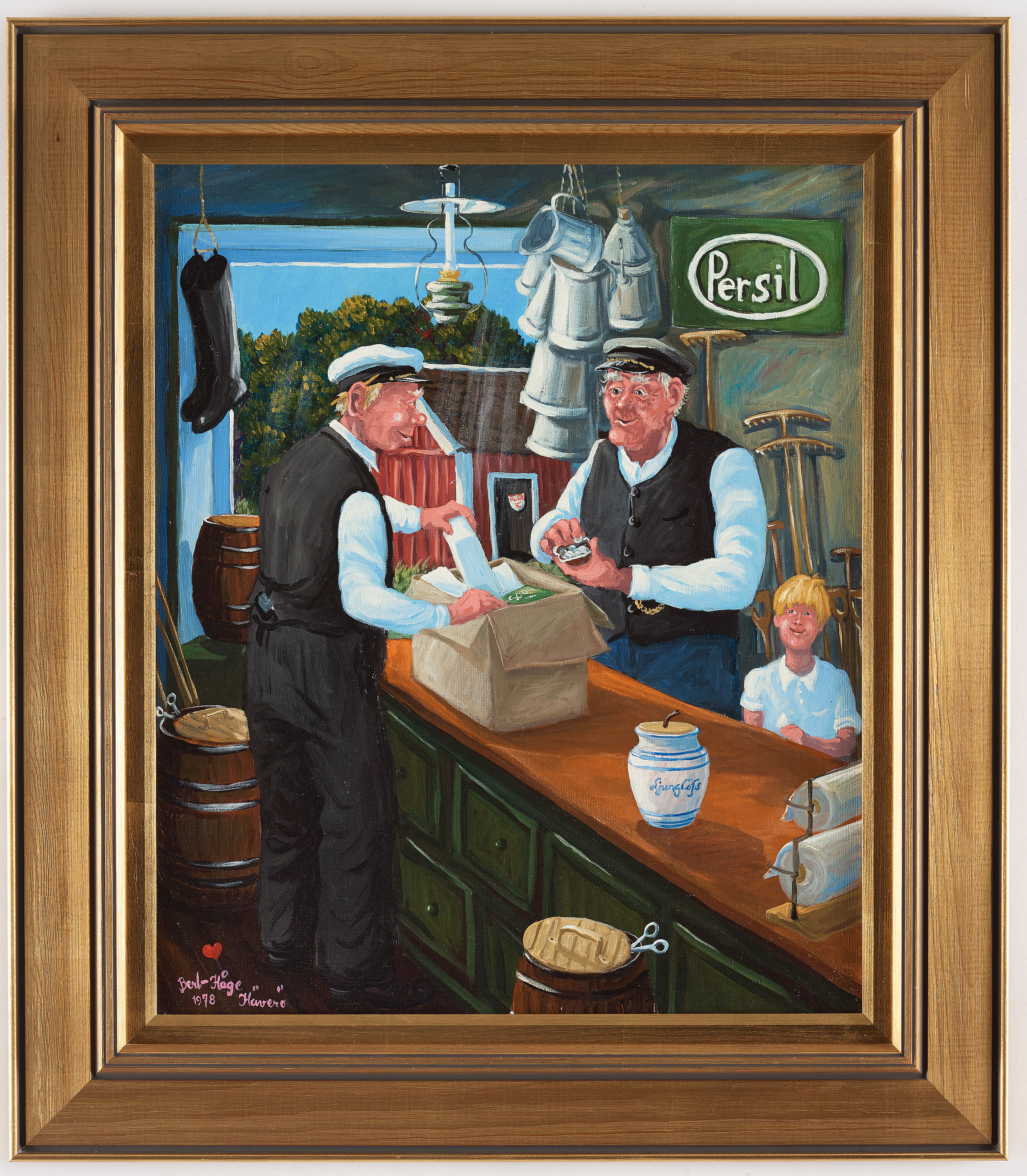 BERT HÅGE HÄVERÖ, oil on canvas, signed and dated 1978. - Bukowskis