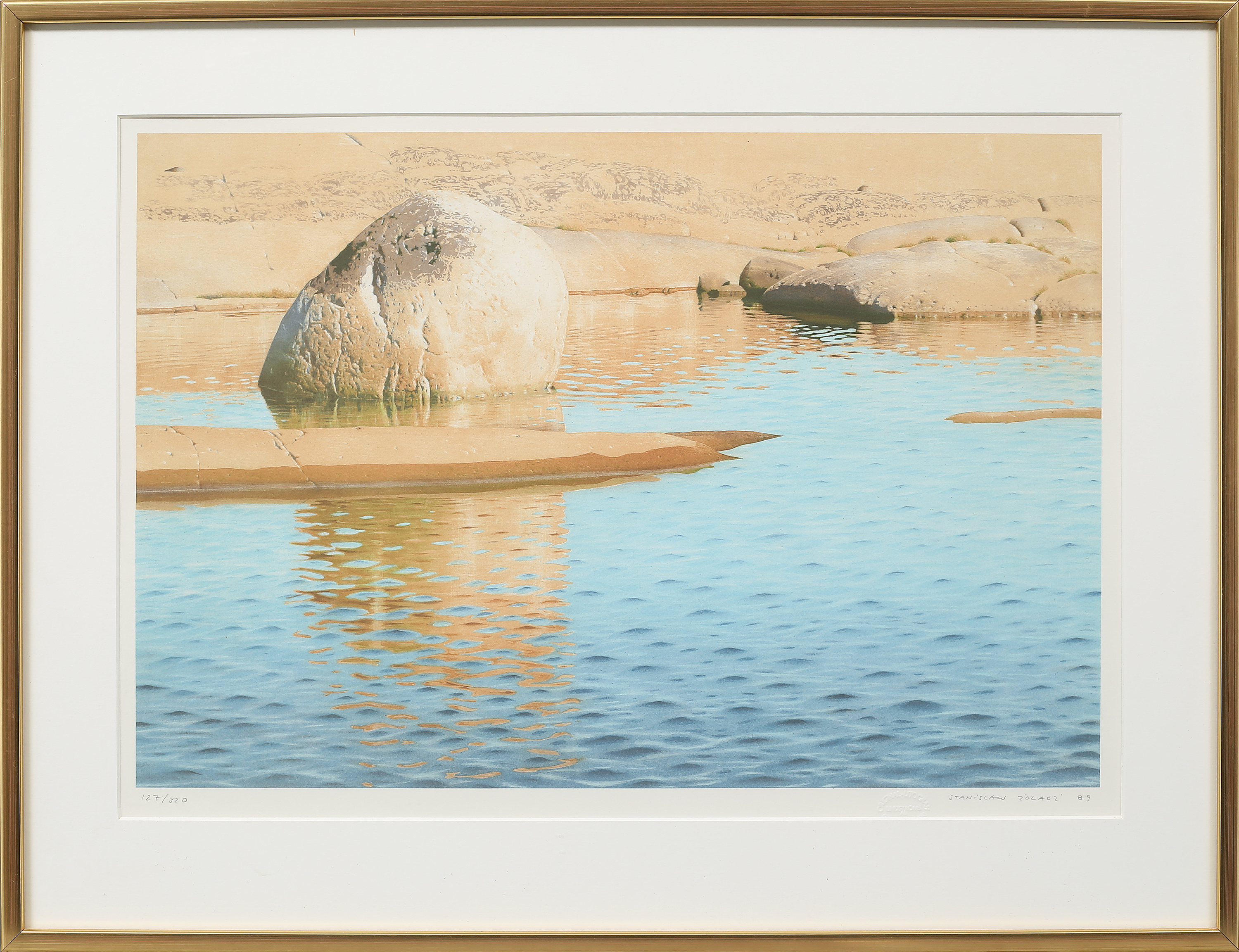 STANISLAW ZOLADZ, Color lithography, signed, numbered 127/320 and dated ...