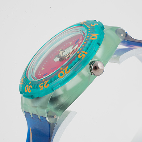 SWATCH, Scuba, Happy Fish, wristwatch, 38,3 mm, - Bukowskis