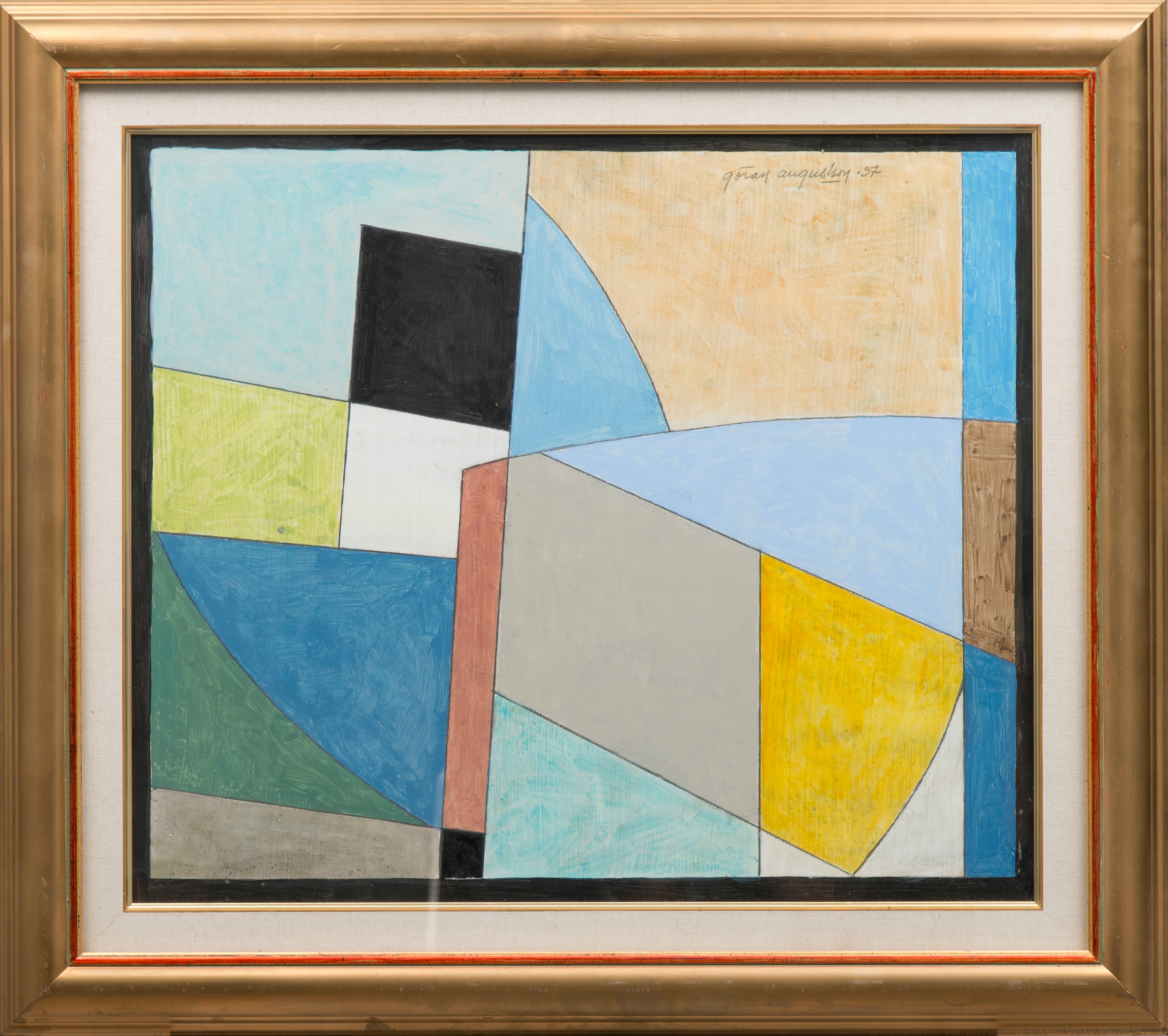 GÖRAN AUGUSTSON, "A HAPPY LANDSCAPE". - Bukowskis