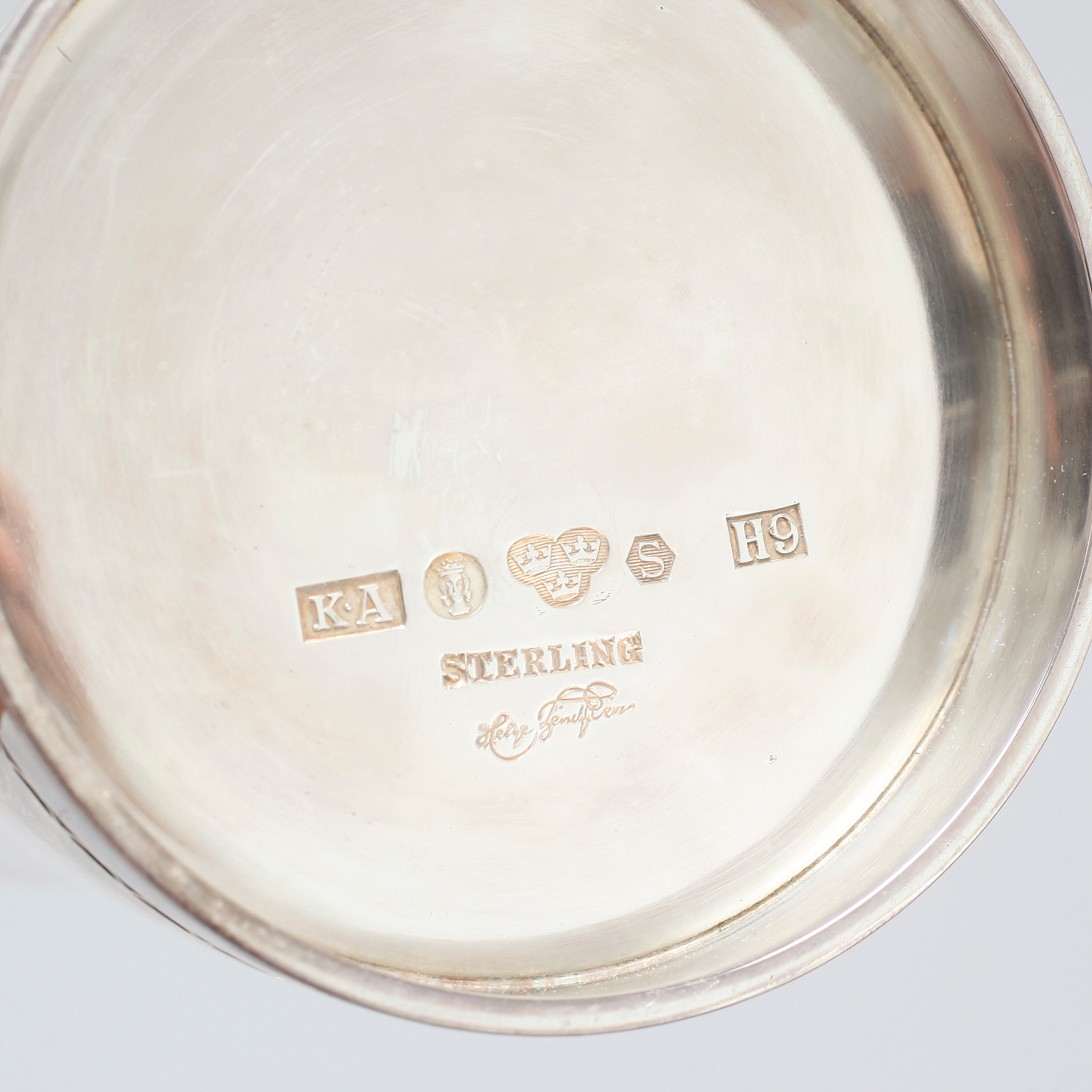 HELGE LINDGREN, kaffeservis, silver, K. Andersson, Stockholm, 1958 ...