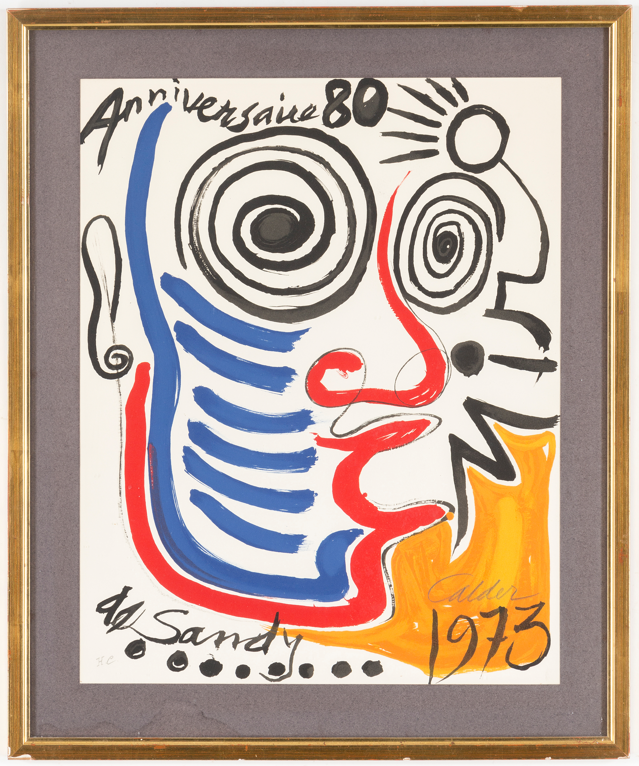 ALEXANDER CALDER, Lithograph in colours, signed HC. - Bukowskis