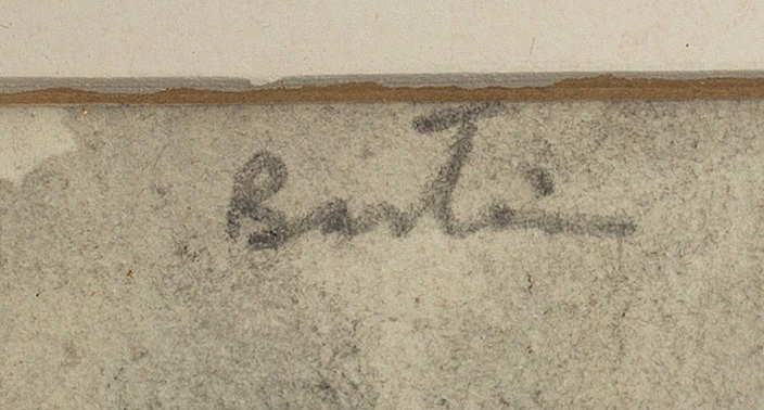 LOUIS BASTIN, watercolour, signed. - Bukowskis