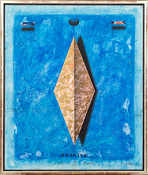 JÖRGEN WARING, mixed media on board, signed. - Bukowskis