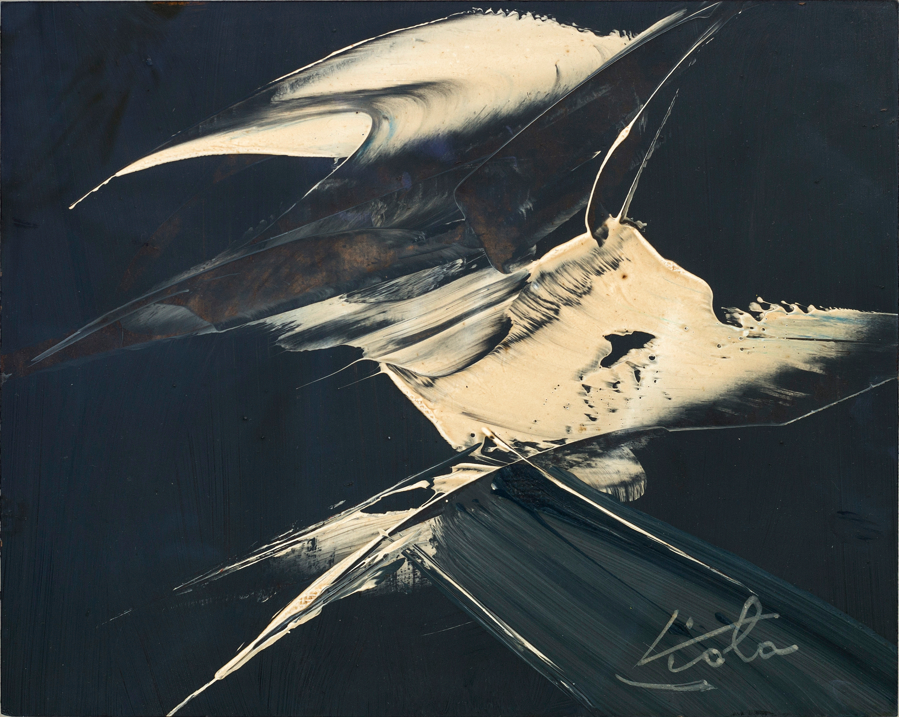 MANUEL VIOLA, oil on board, signed. - Bukowskis