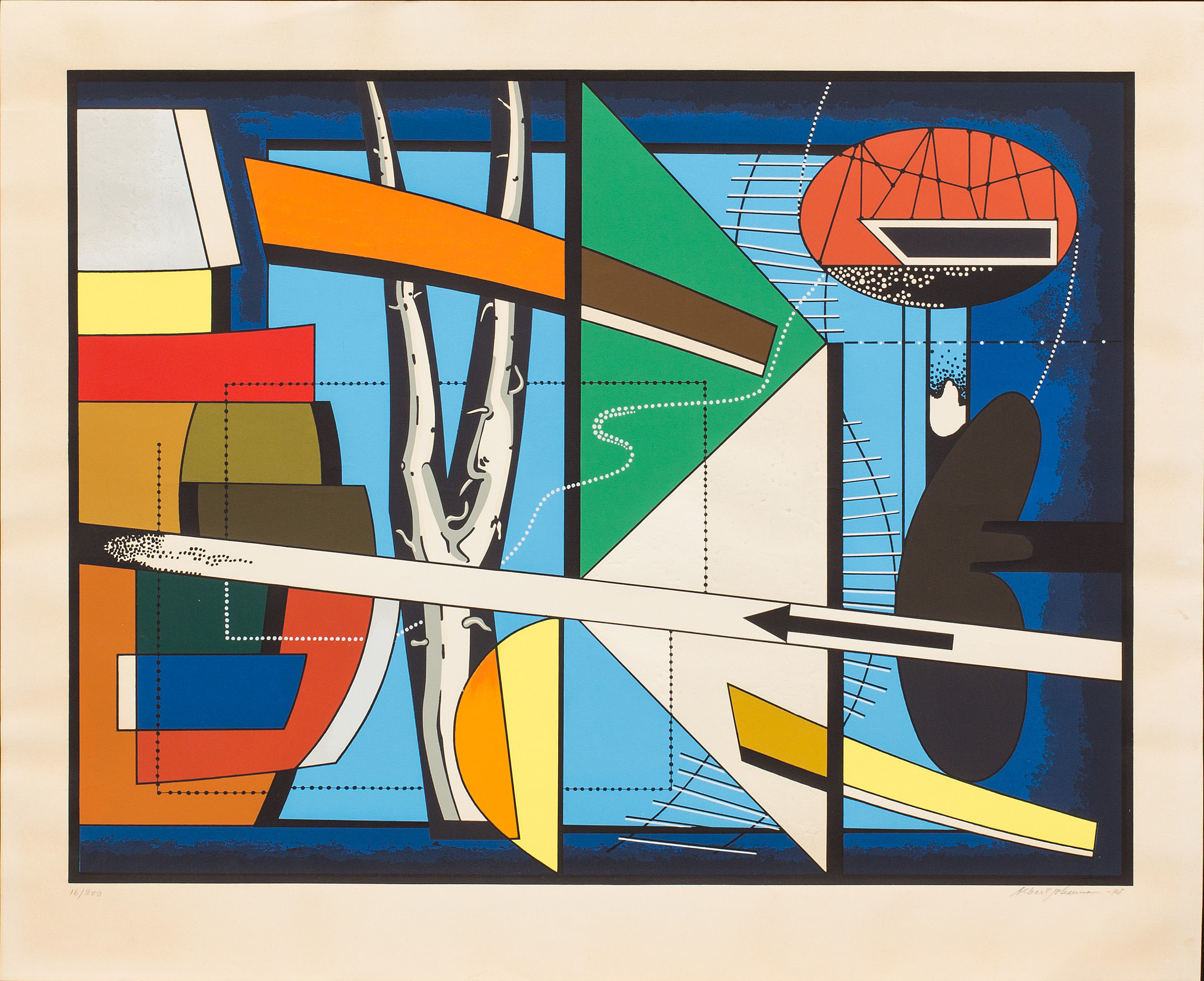 ALBERT JOHANSSON, colour lithographe, signed and numbered 16/200, dated ...