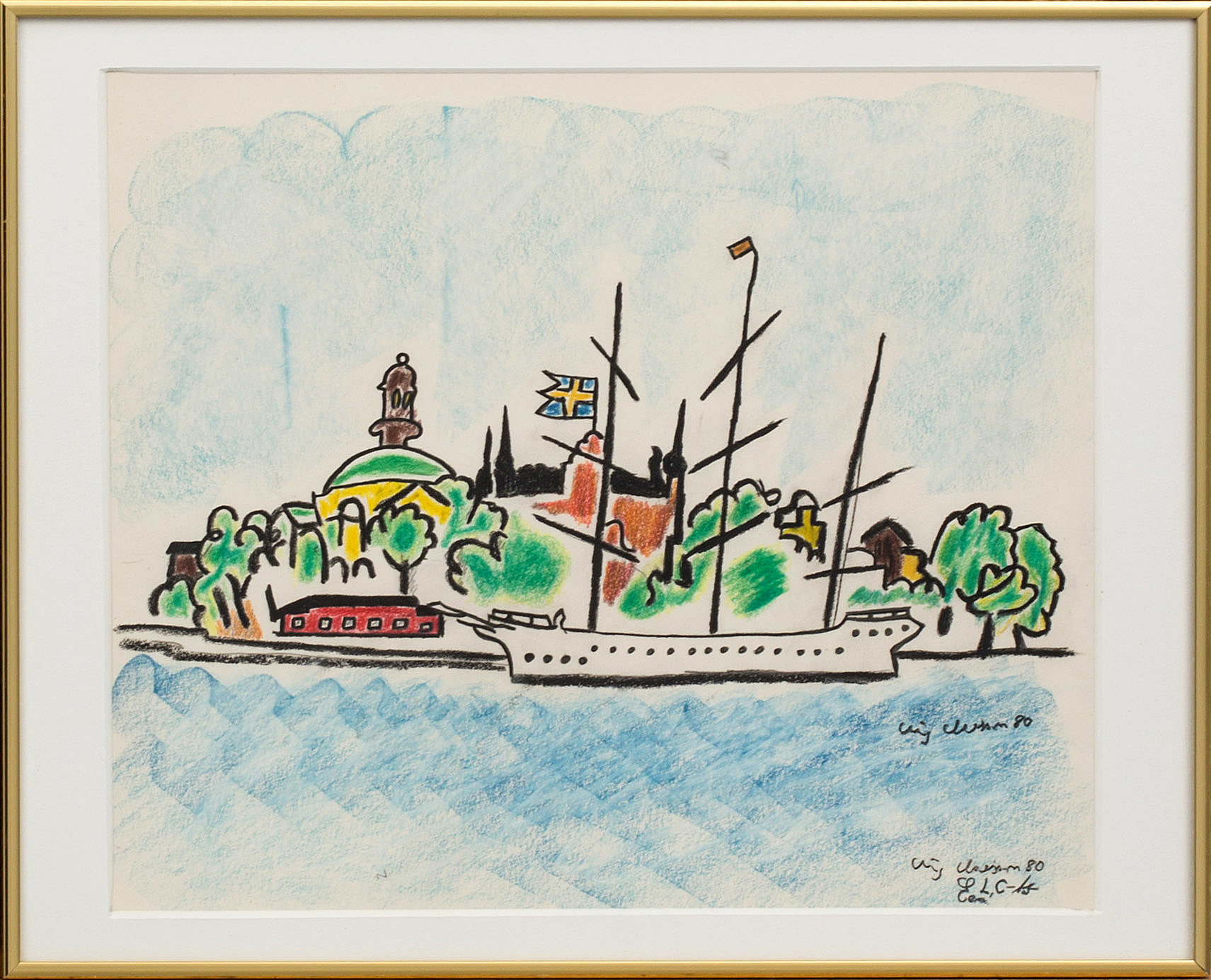 STIG CLAESSON, a signed and dated mixed media. - Bukowskis