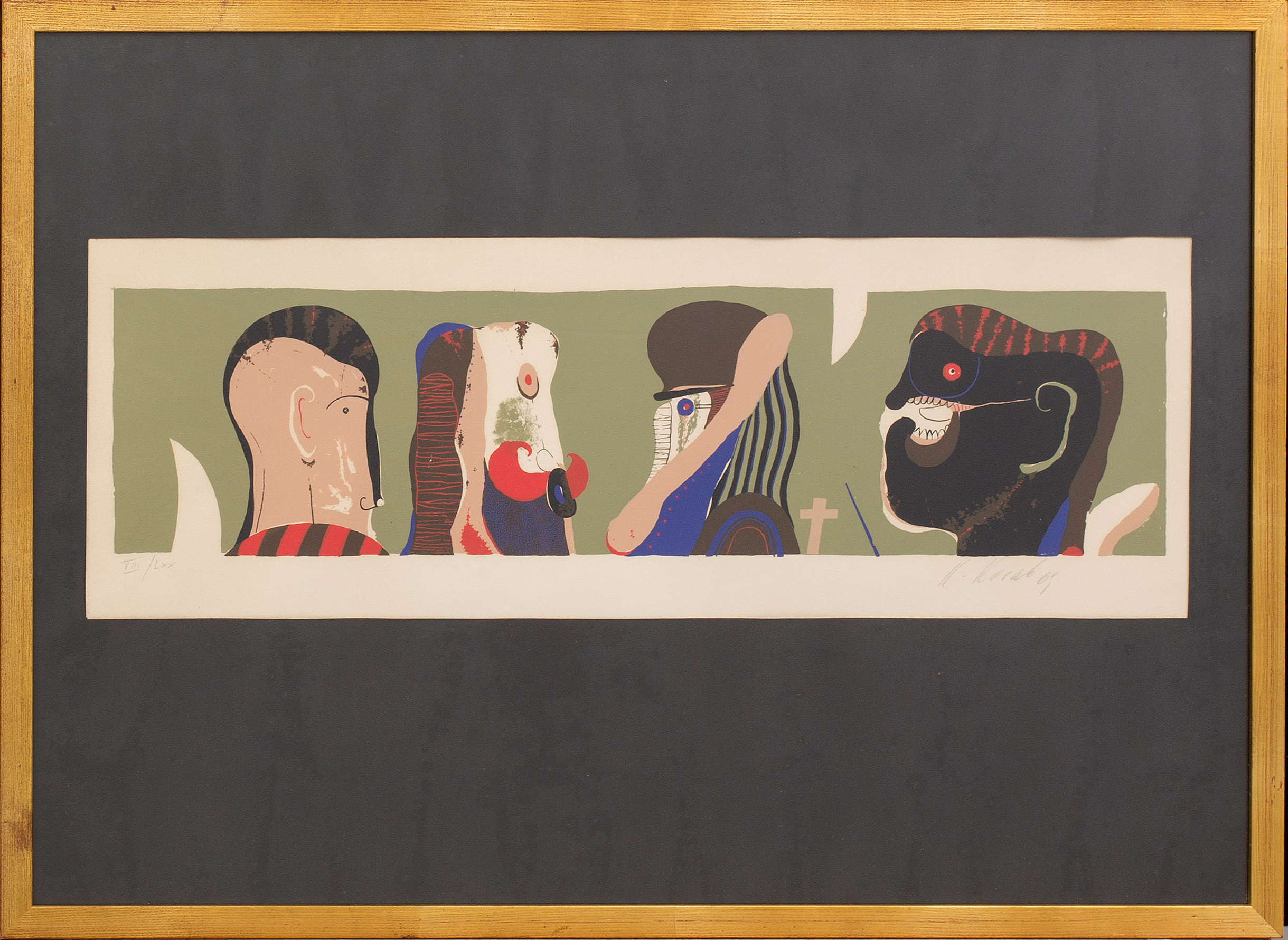 KARL KORAB, litograph in color, signed and numbered VII/LXX, - Bukowskis