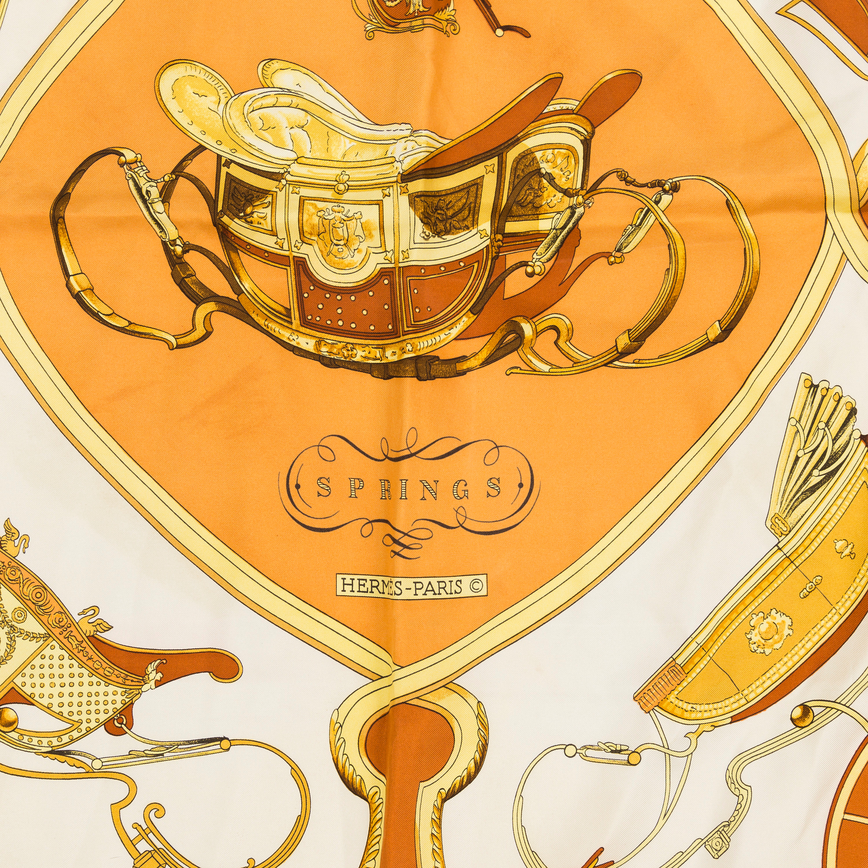 HERMÈS, scarf, "Springs". - Bukowskis