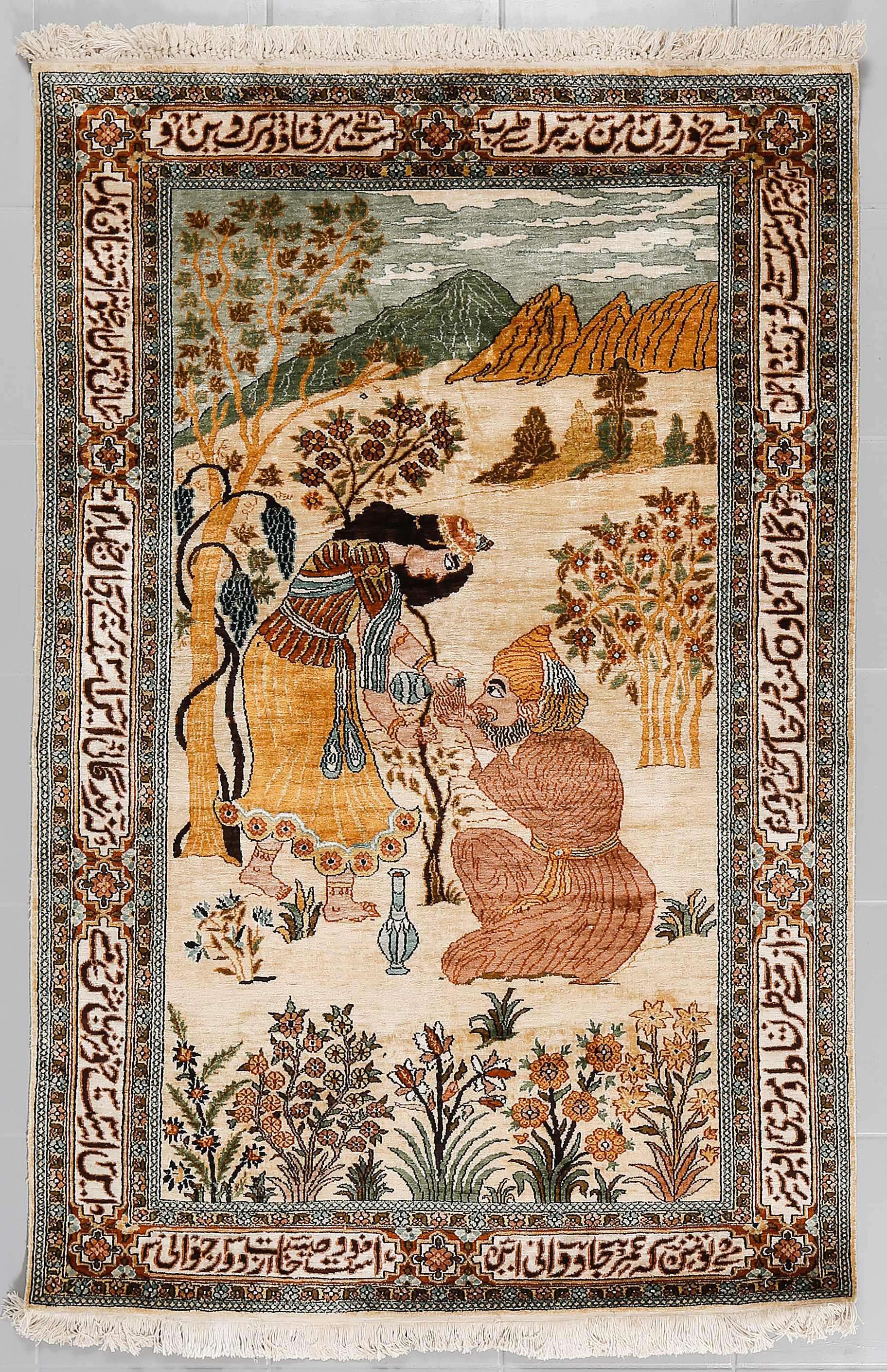 A KASHMIR/PAKISTAN RUG, 160 x 106 cm. - Bukowskis