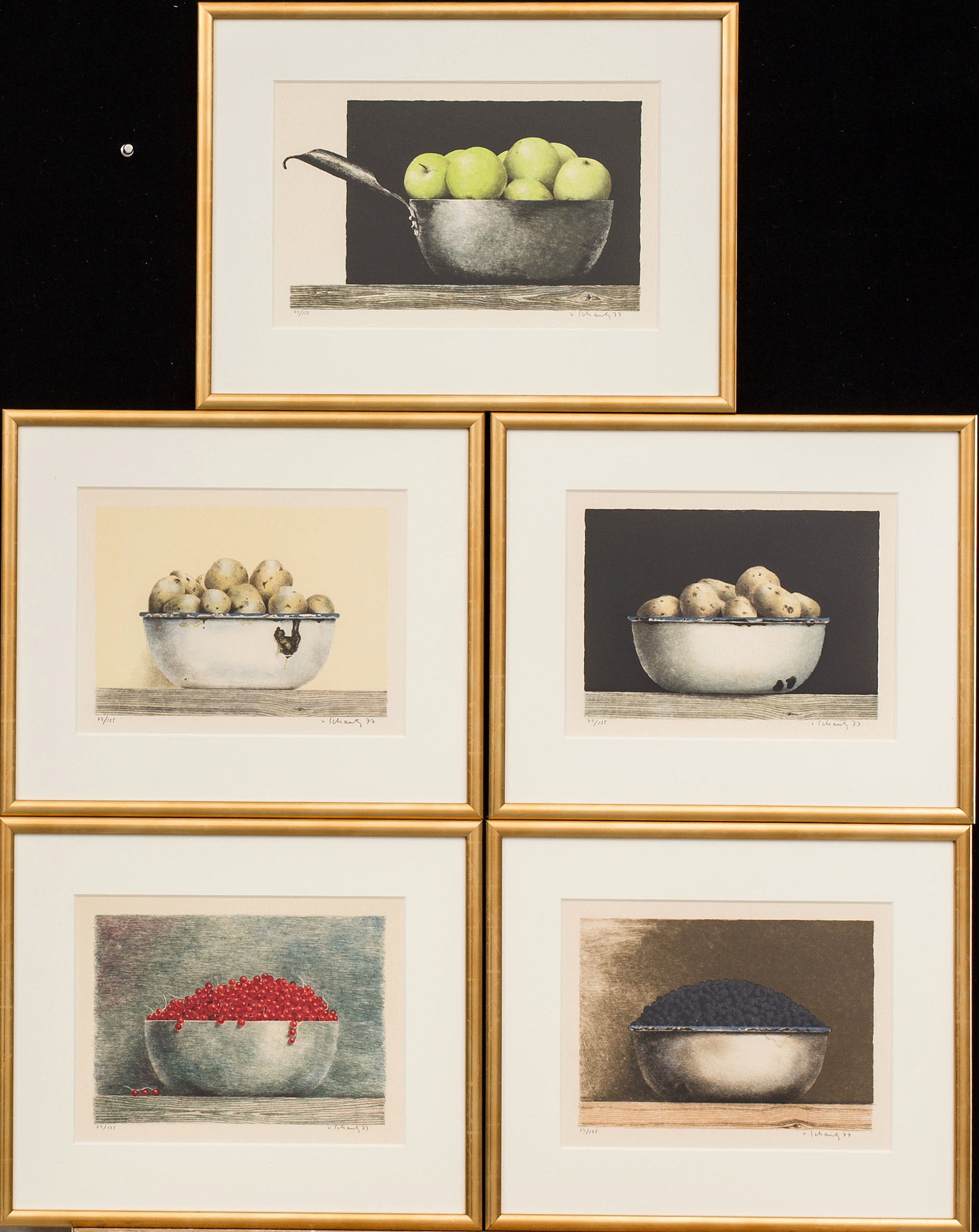 PHILIP VON SCHANTZ, 5 PCS SIGNED 77, 79/125. - Bukowskis