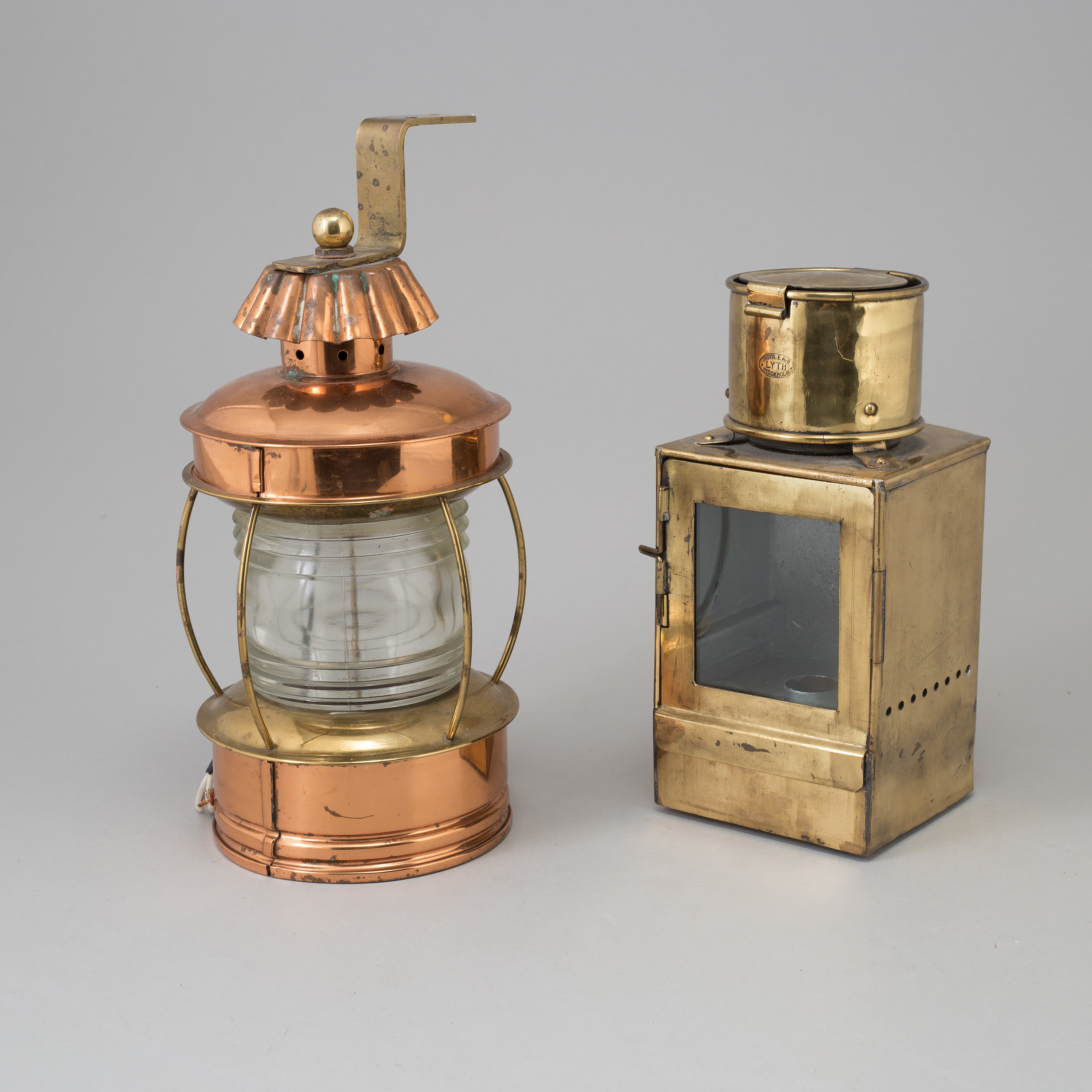 LANTERNOR, 2 st, bland annat Lyth Stockholm, tidigt 1900-tal. - Bukowskis