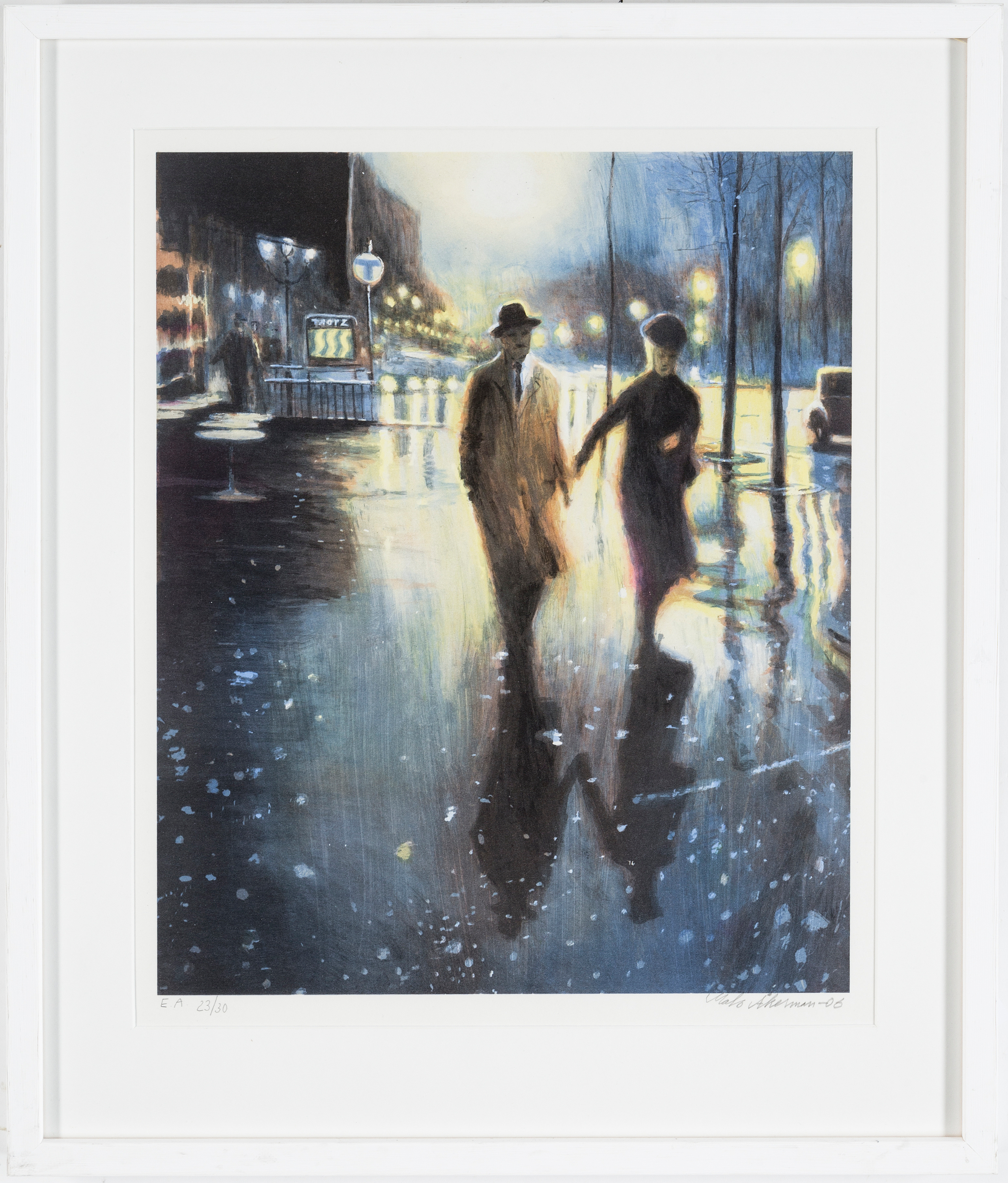 MATS ÅKERMAN, litograph, "Vibrato", signed artist print. - Bukowskis