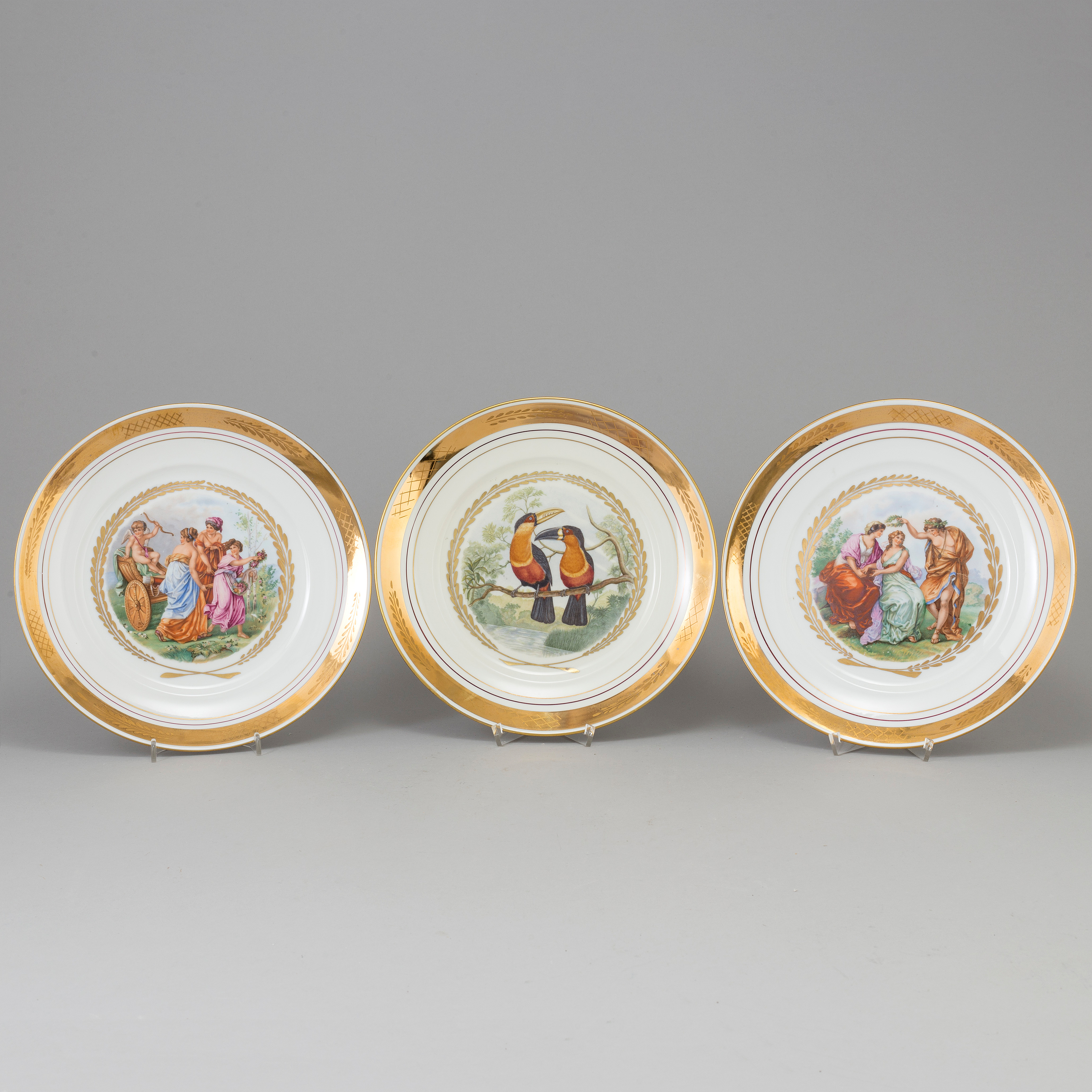 Six porcelain Royal Copenhagen plates from Denmark. - Bukowskis
