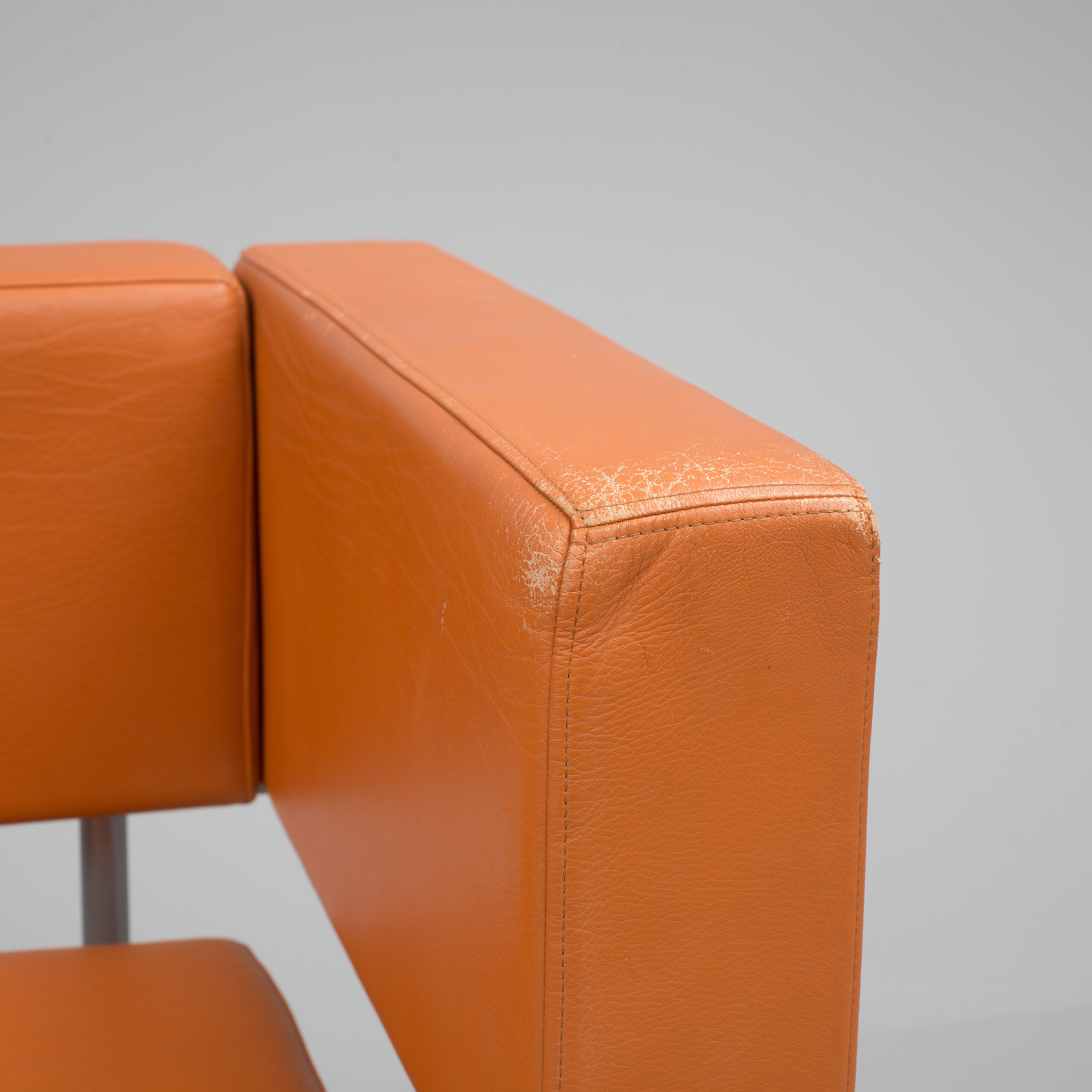 A three part leather upholstered 'Longo' sofa from Klaessons Möbler ...