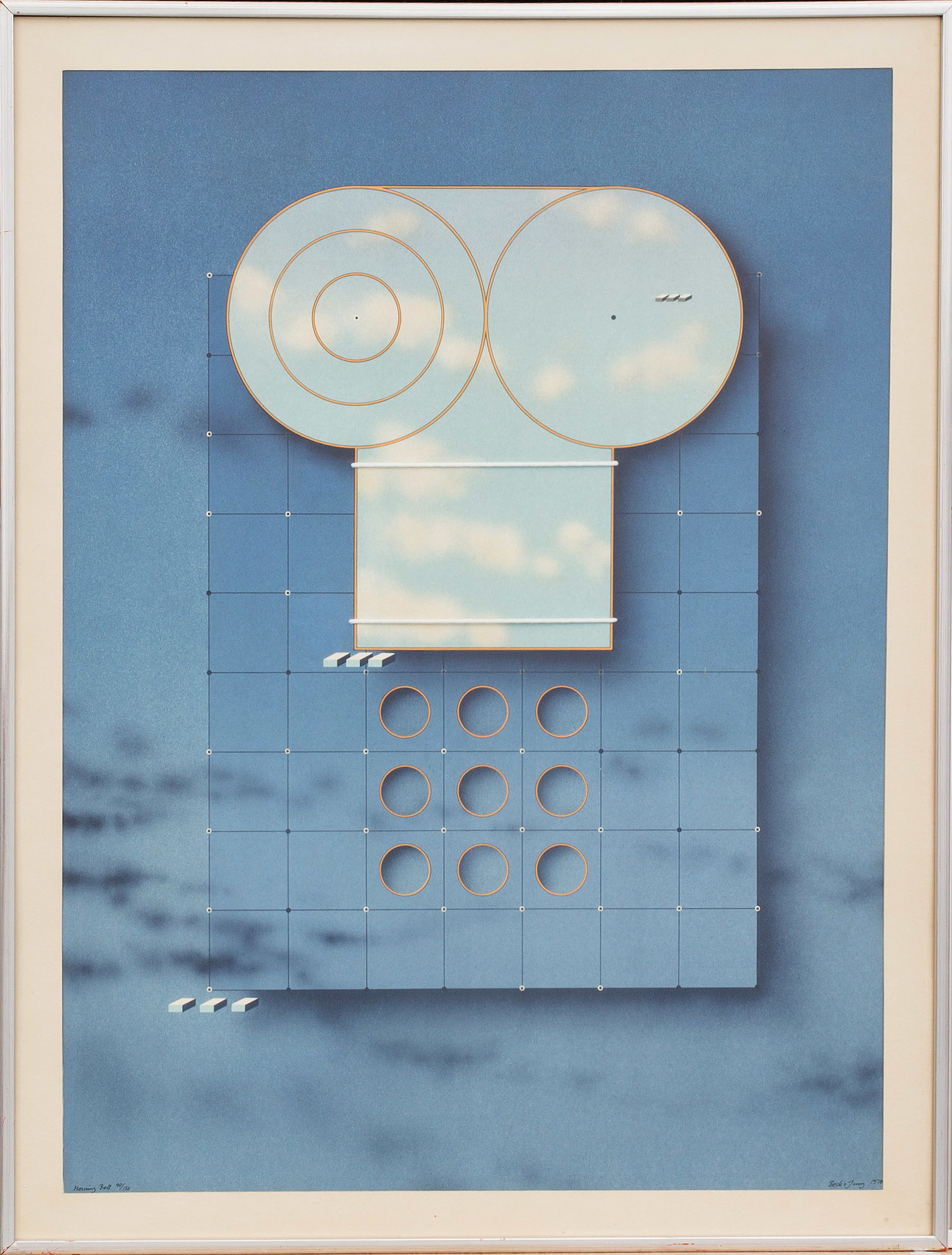 BECK & JUNG, blandteknik, numrerad 90/150, signerad och daterad 1978 ...