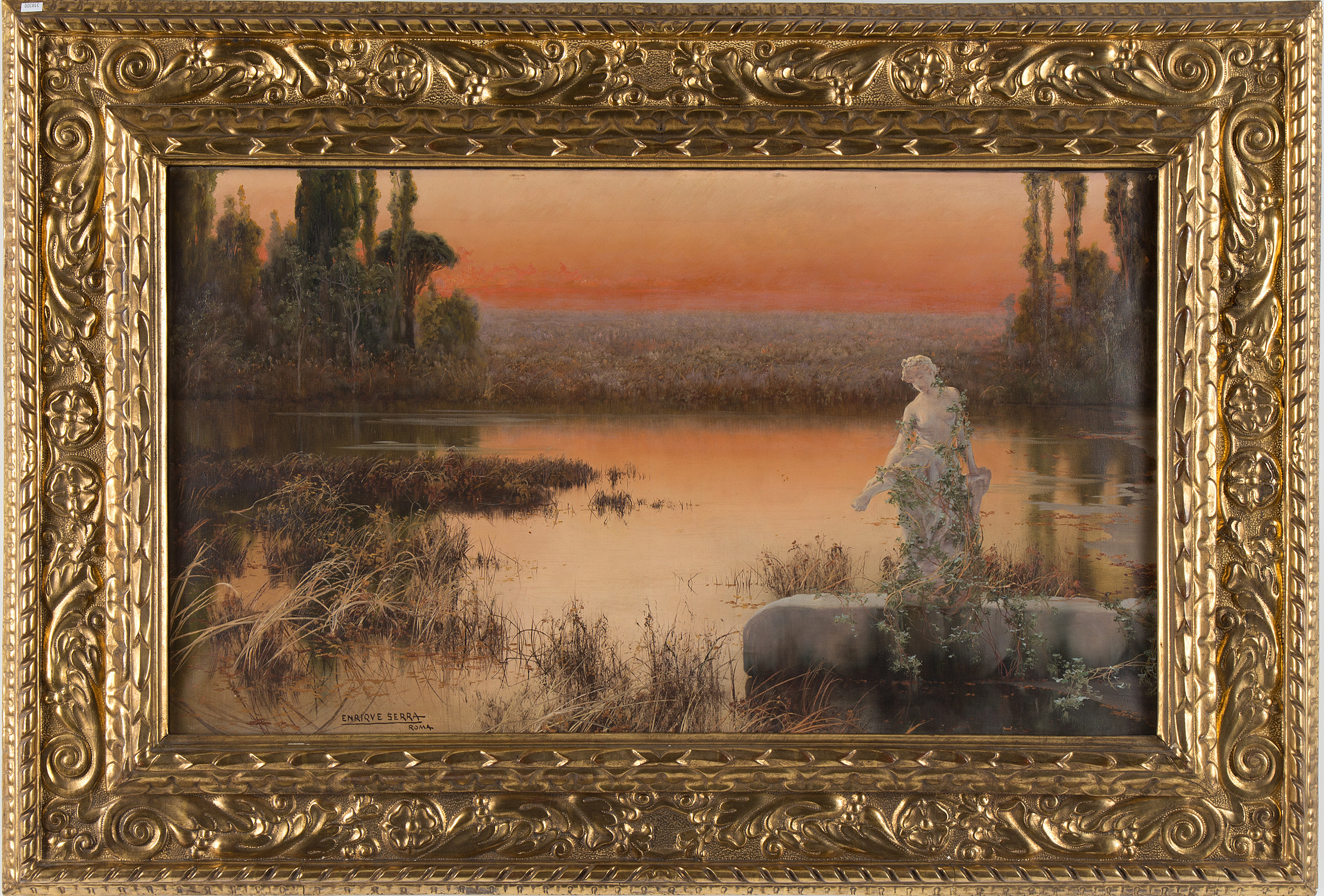 ENRIQUE SERRA Y AUQUÉ, Oil on canvas, signed and dated Roma. - Bukowskis