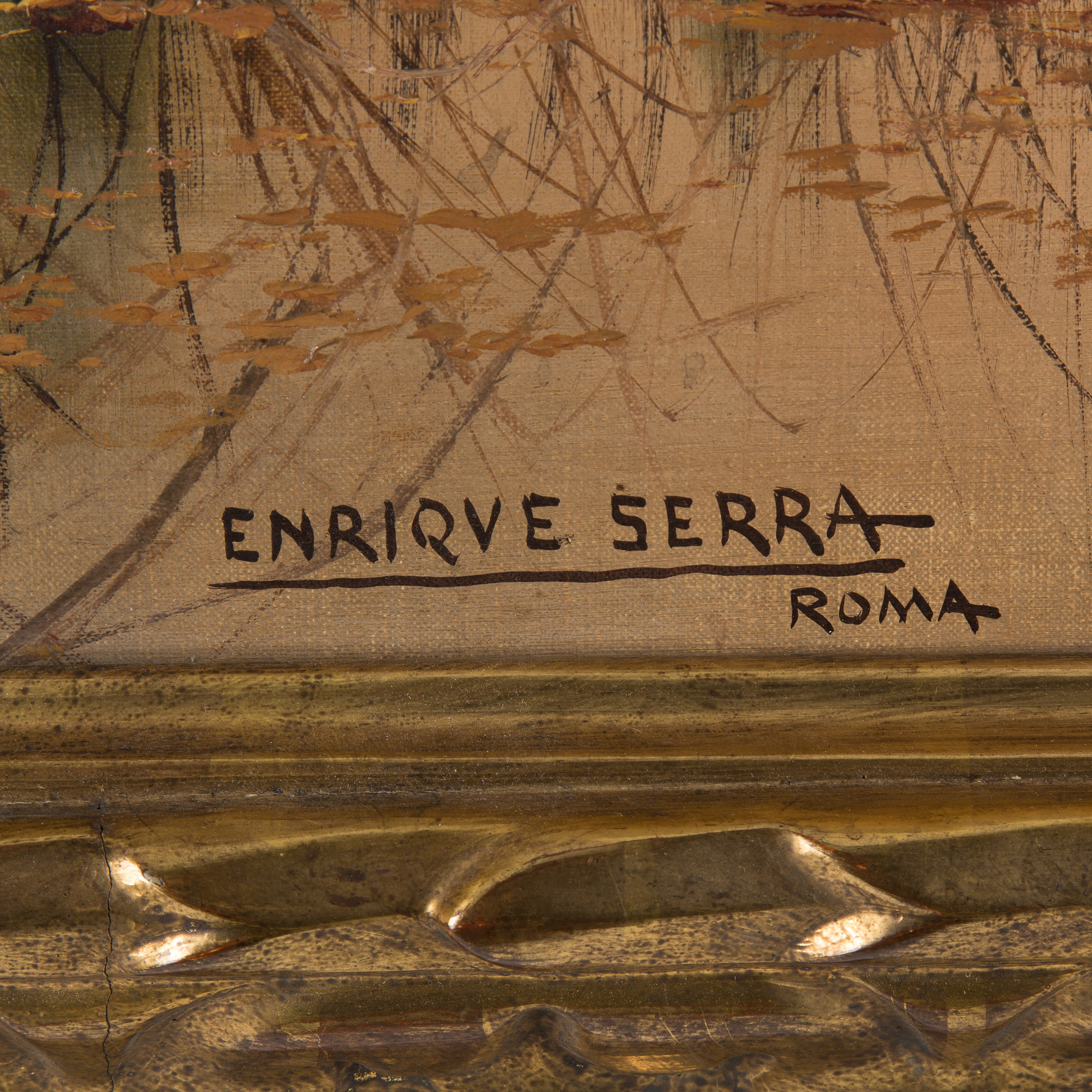 ENRIQUE SERRA Y AUQUÉ, Oil on canvas, signed and dated Roma. - Bukowskis