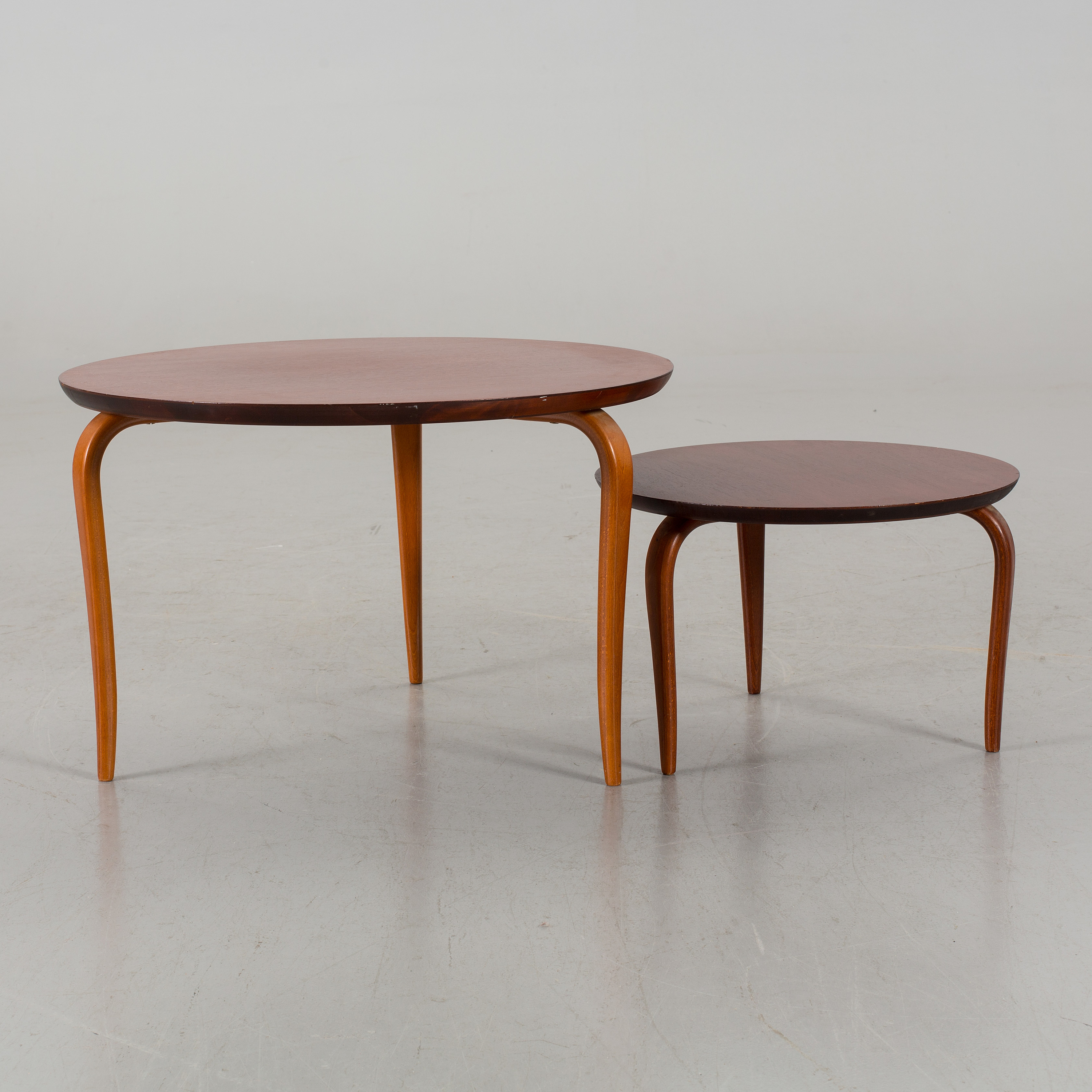 BRUNO MATHSSON, two sofa tables, DUX, second half of the 20th century ...