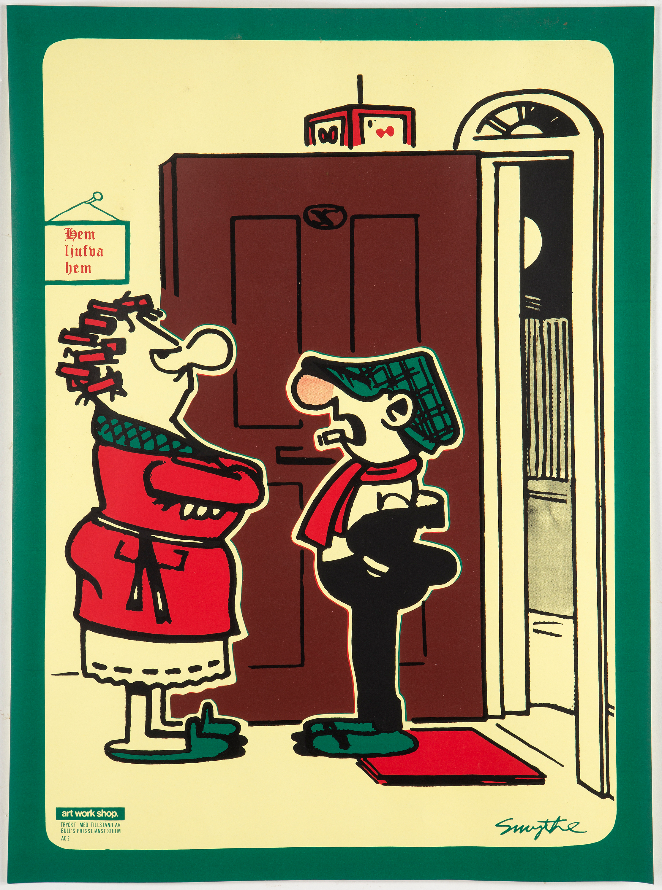 Five 'Tuffa Viktor' posters from Bull's Presstjänst, Art Work Shop ...