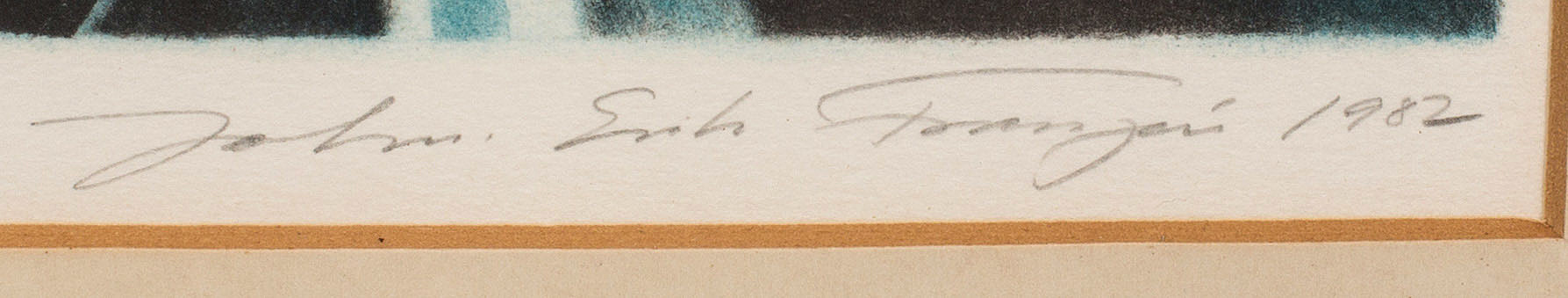 JOHN-ERIK FRANZÉN, a signed and dated lithograhp. - Bukowskis