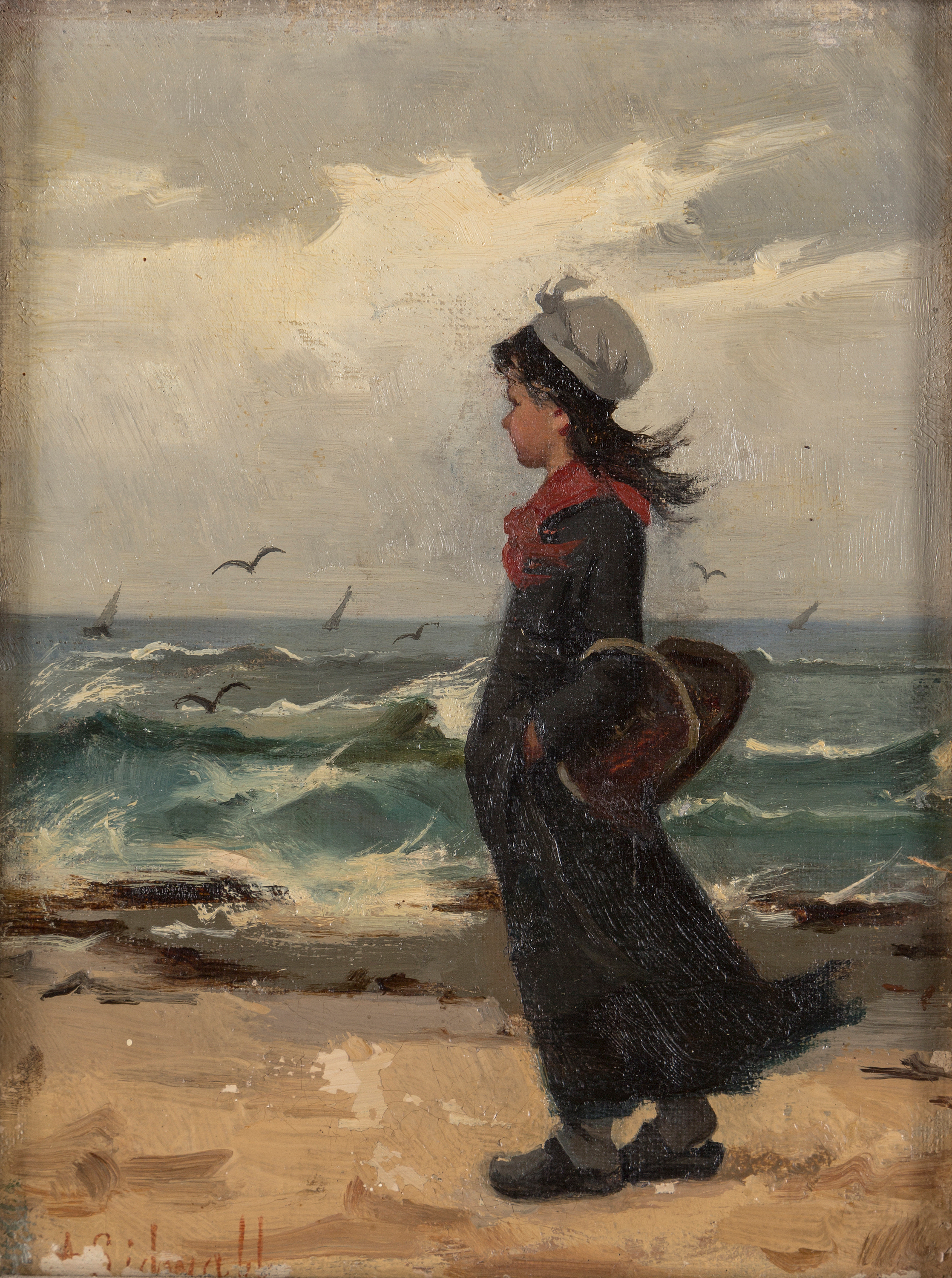 AMANDA SIDWALL, oil on canvas, signed. - Bukowskis