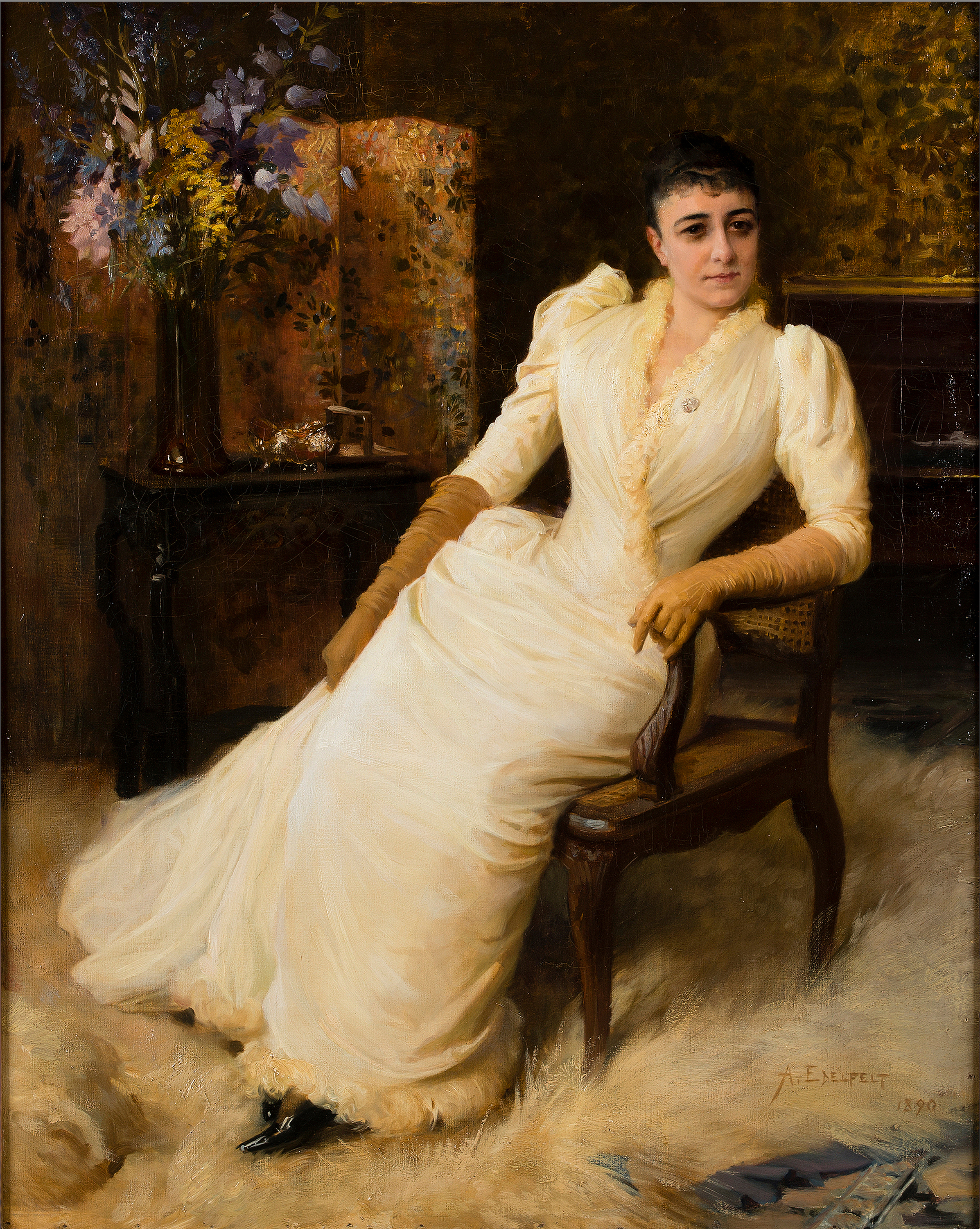 Albert Edelfelt, MADAME COHEN. - Bukowskis
