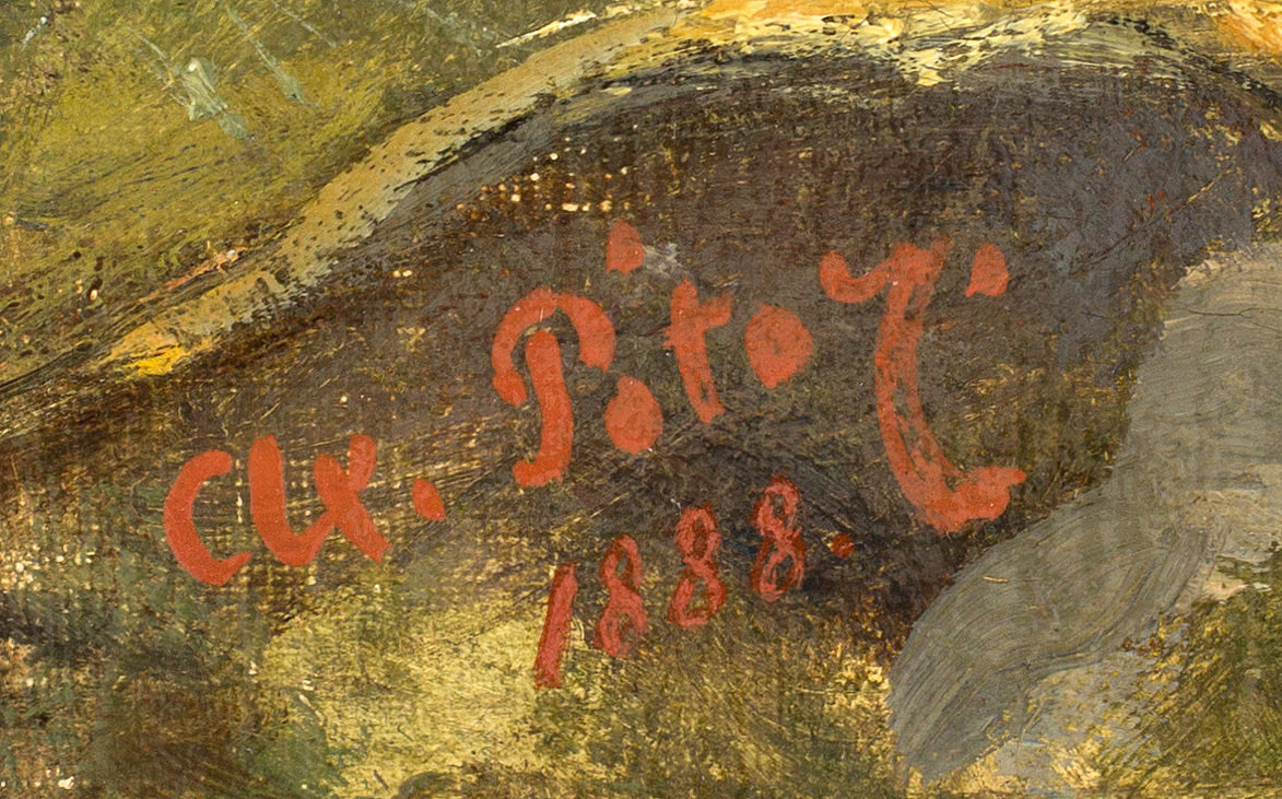 AXEL PETER, olja på duk signerad och daterad 1888. - Bukowskis
