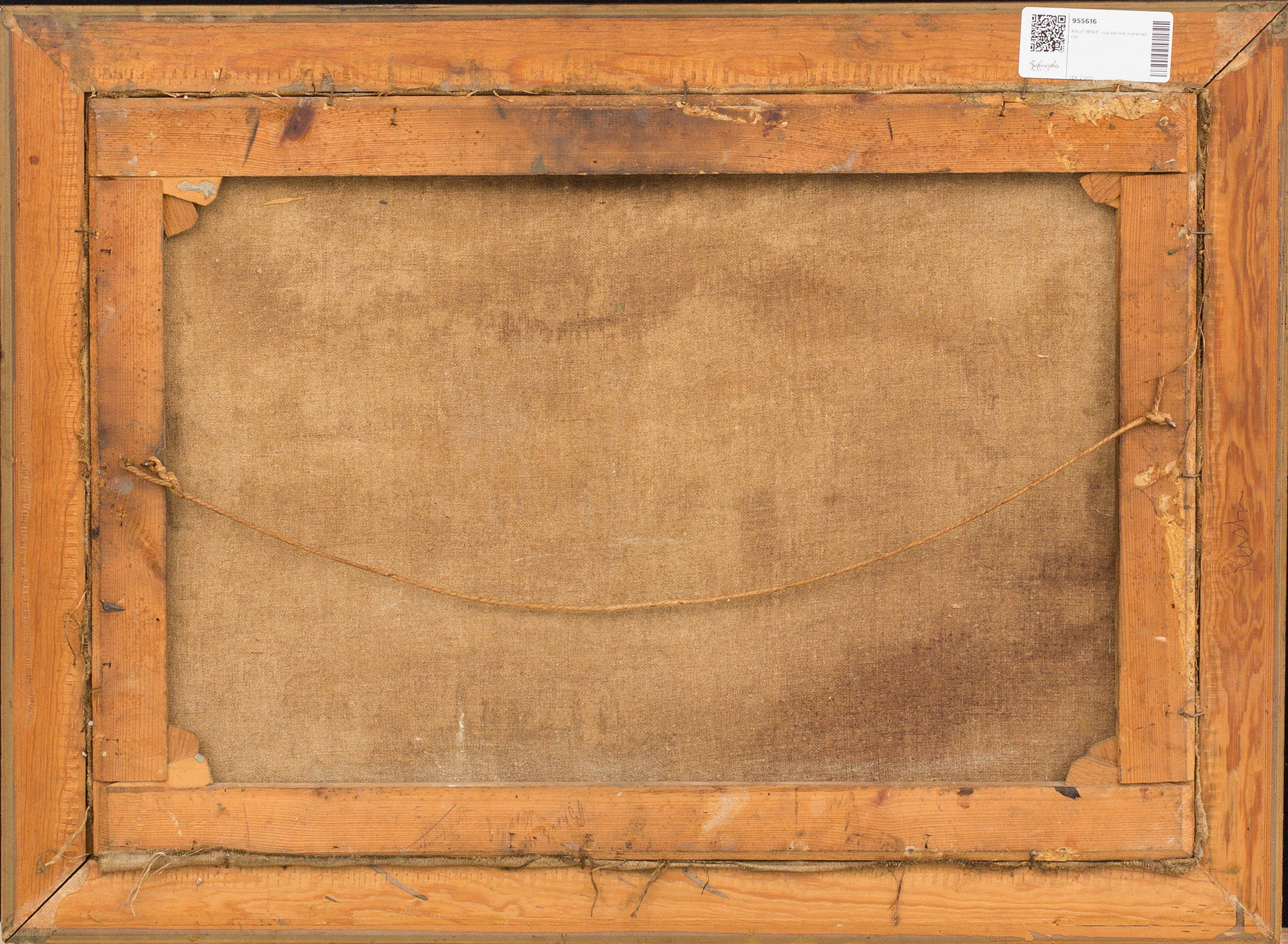 KNUT IRWE, olja på duk signerad. - Bukowskis