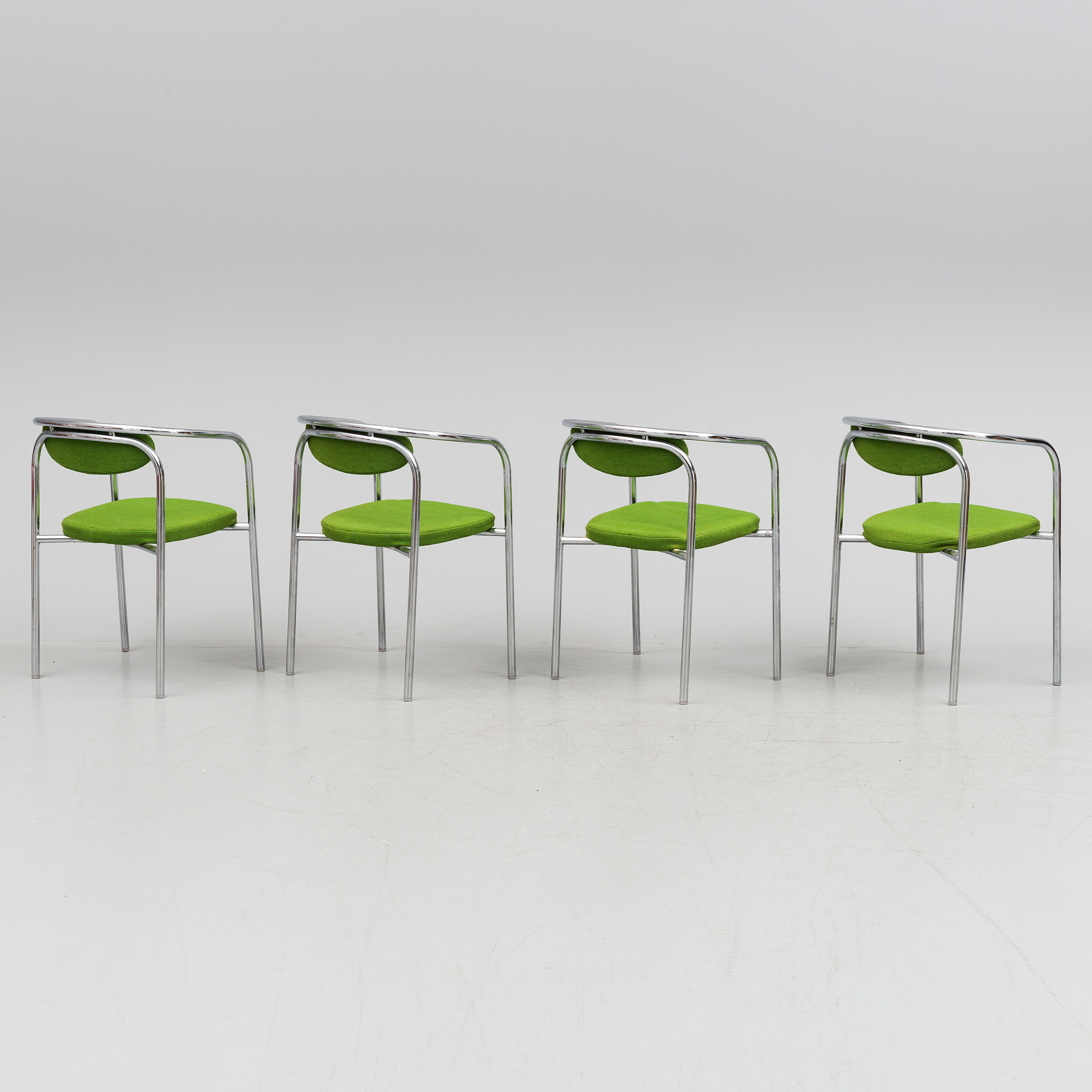 A set of four armchairs by AB Klaessons Möbelfabrik, Fjugesta. - Bukowskis