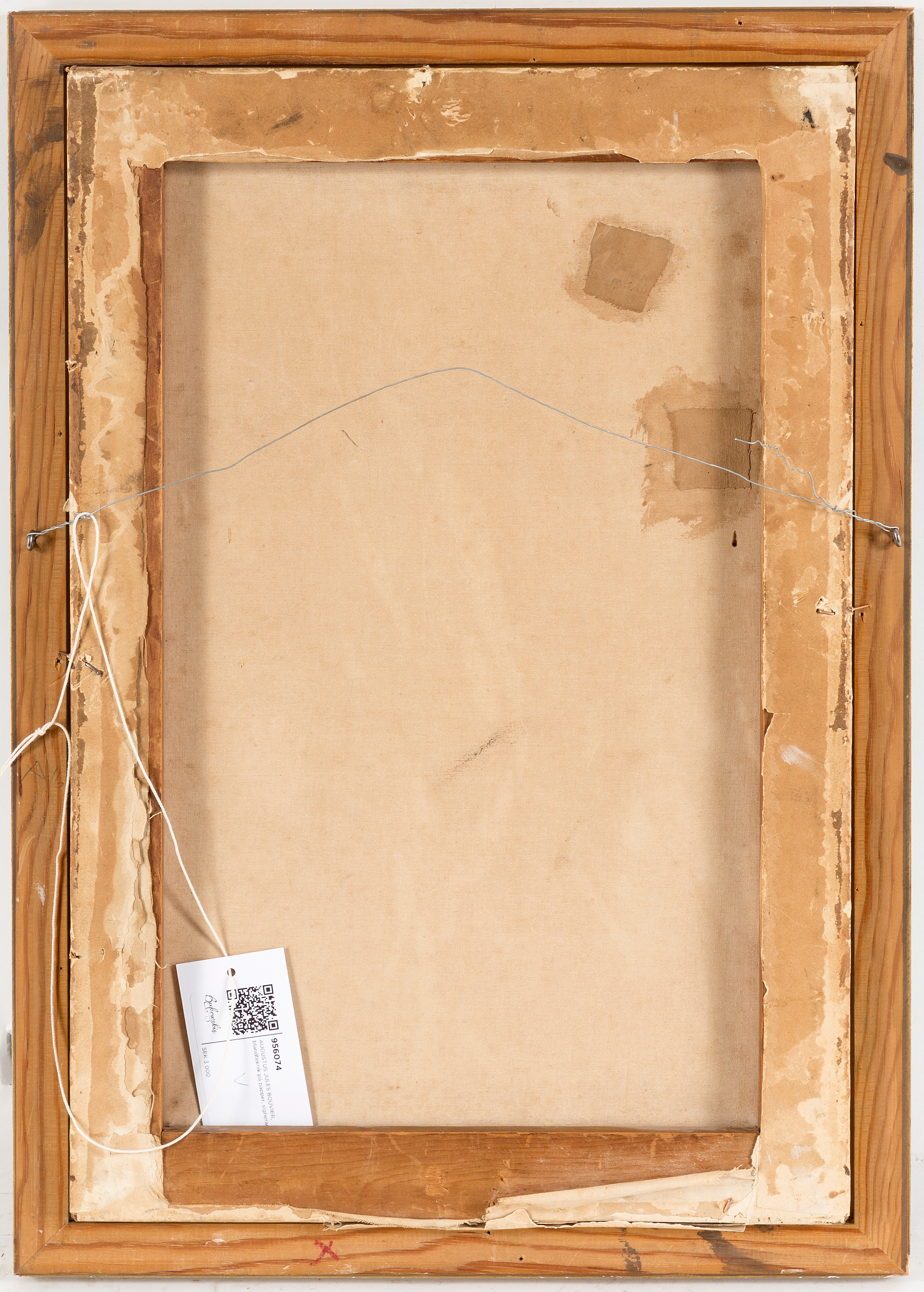 AUGUSTUS JULES BOUVIER, mixed media, signed. - Bukowskis