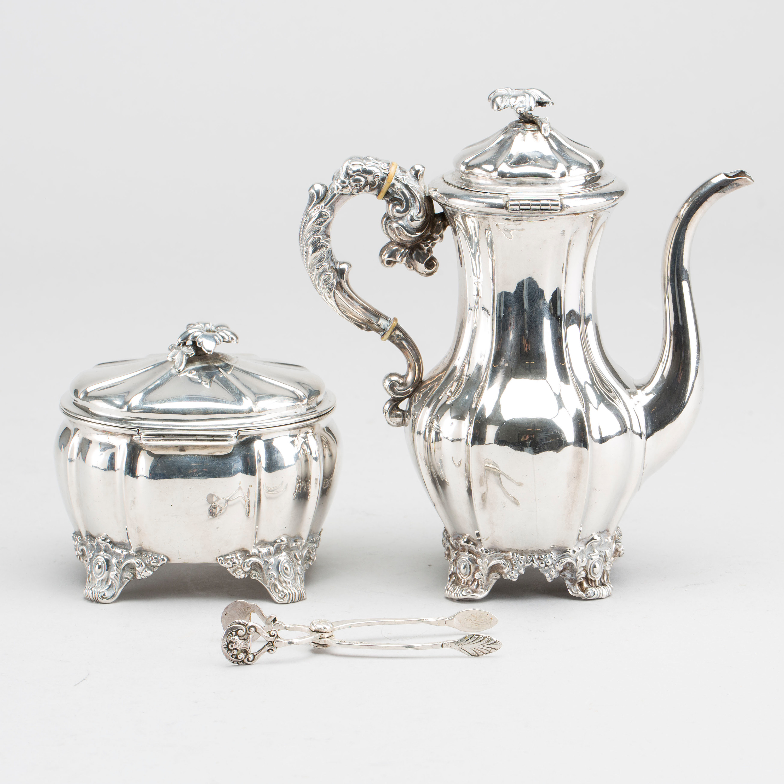 A Swedish 19th century coffee pot mark of G Dahlgren Malmö 1851 ...