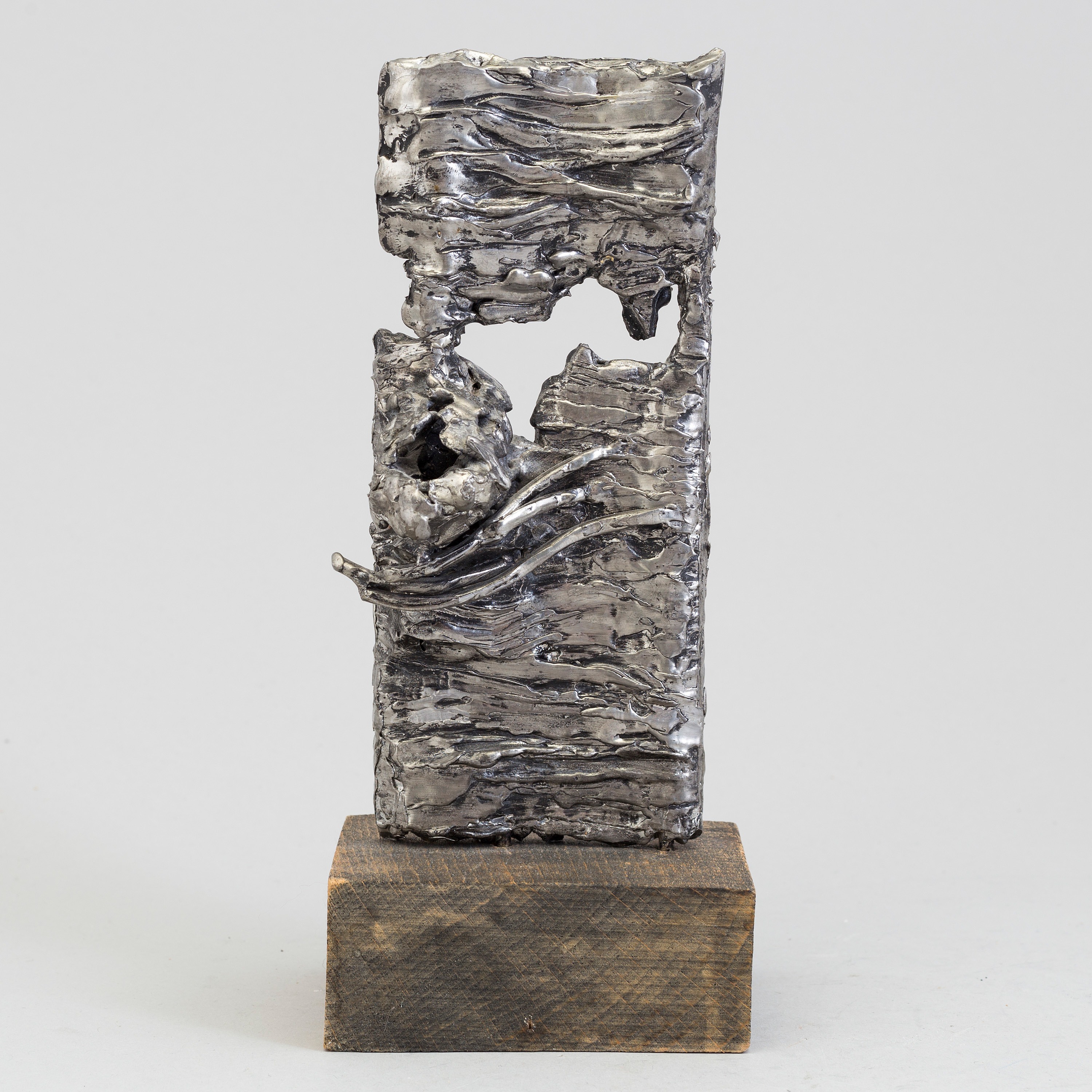 ÅKE LAGERBORG, a pewter sculpture, signed and dated 1964. - Bukowskis
