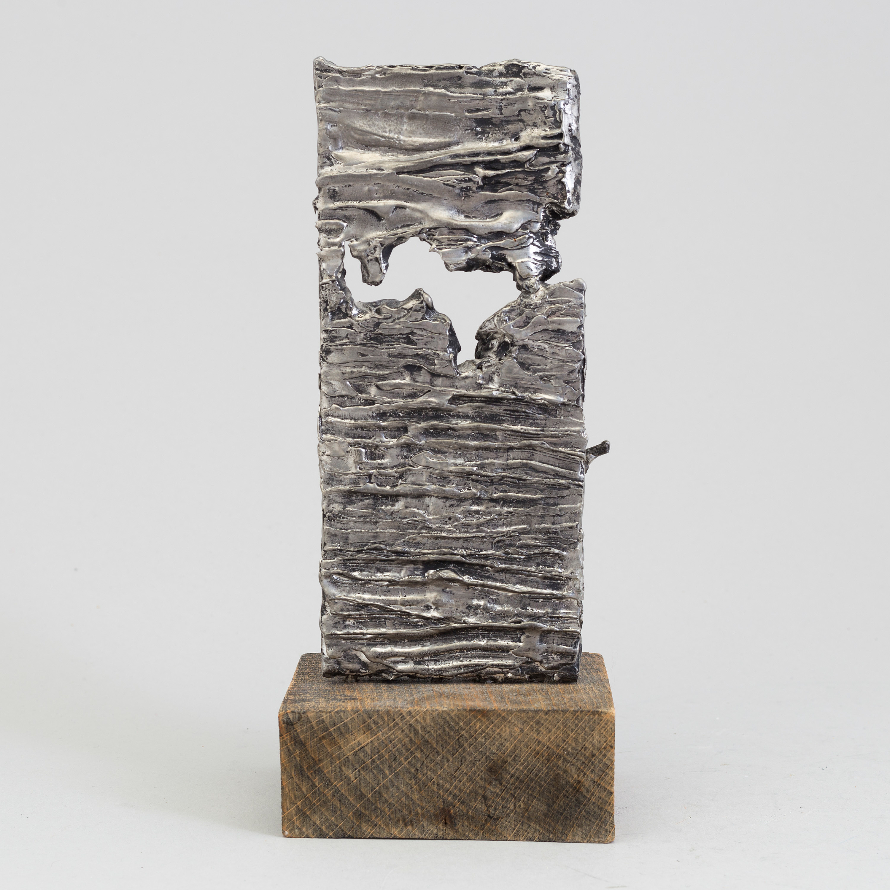 ÅKE LAGERBORG, a pewter sculpture, signed and dated 1964. - Bukowskis
